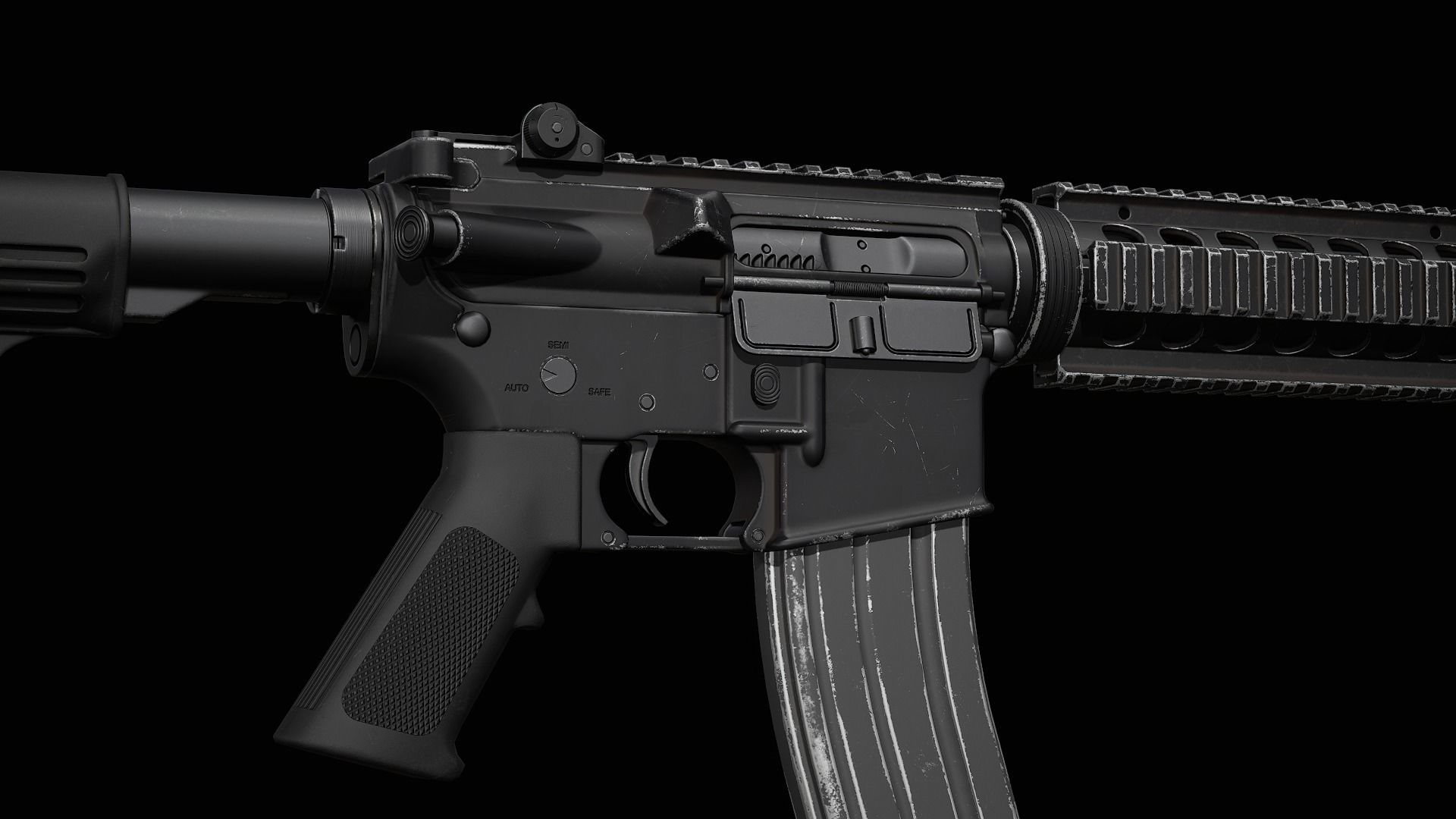3D model M4 - Carbine VR / AR / low-poly | CGTrader