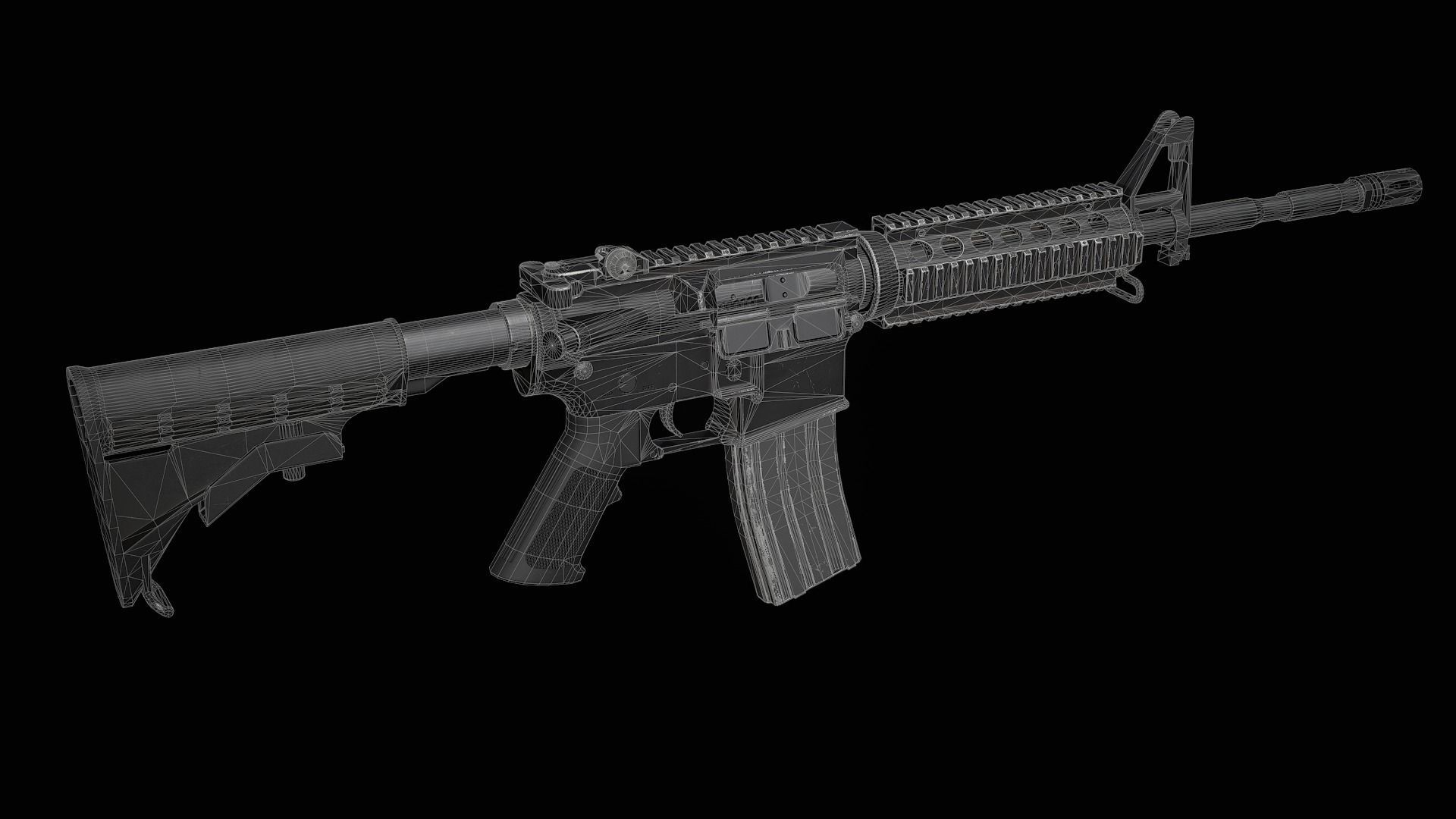 3D model M4 - Carbine VR / AR / low-poly | CGTrader
