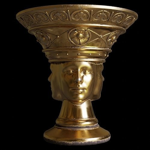 Ancient Stylized Holy Grail Cup 3D model | CGTrader