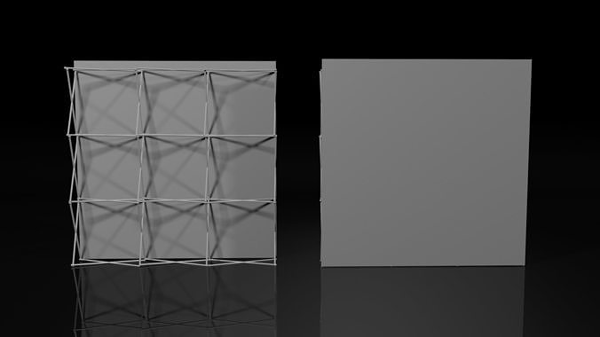 3D Folding Banner 3D model | CGTrader