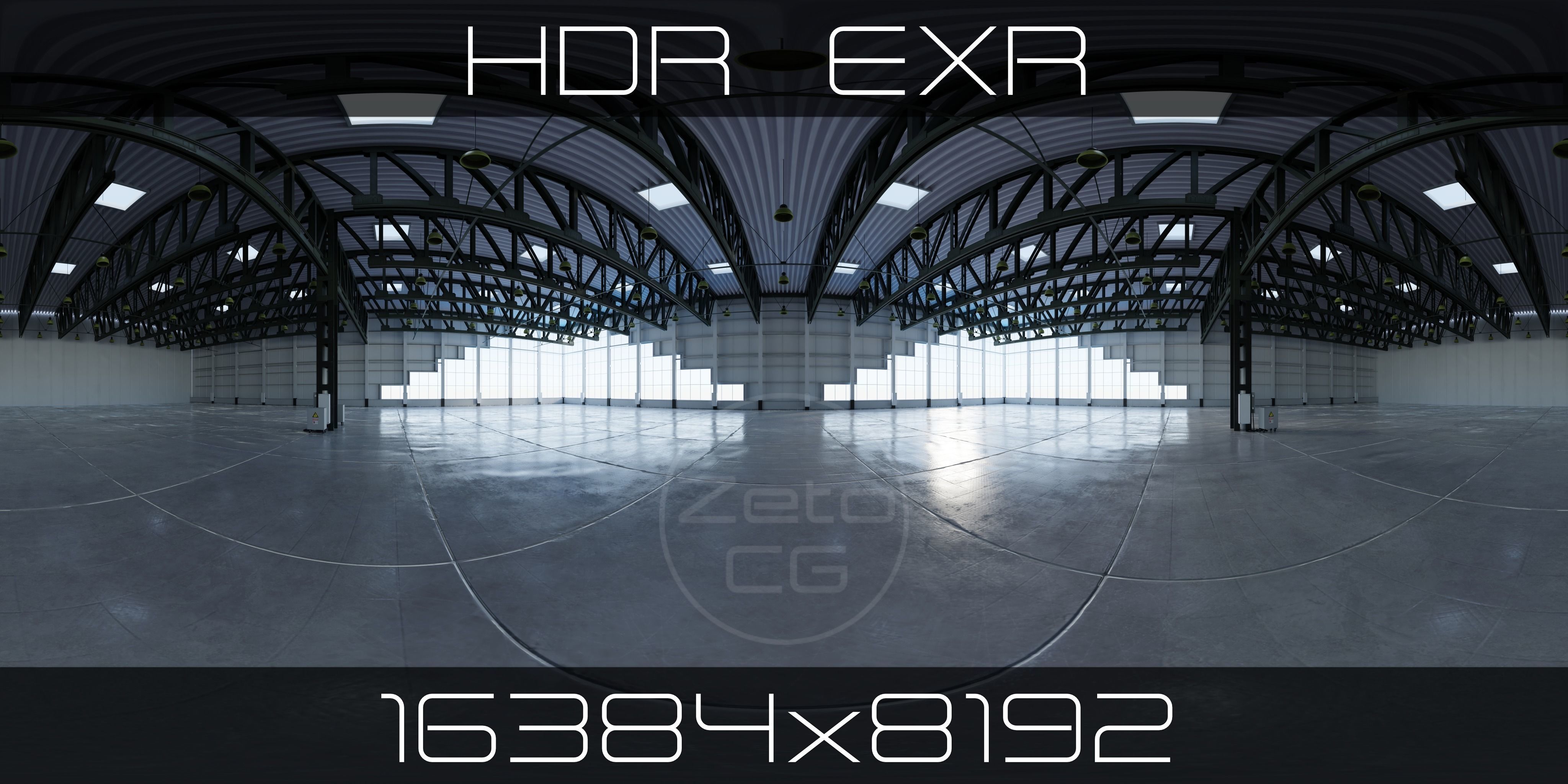 Texture HDRI - Warehouse Interior 4 v2 VR / AR / low-poly | CGTrader