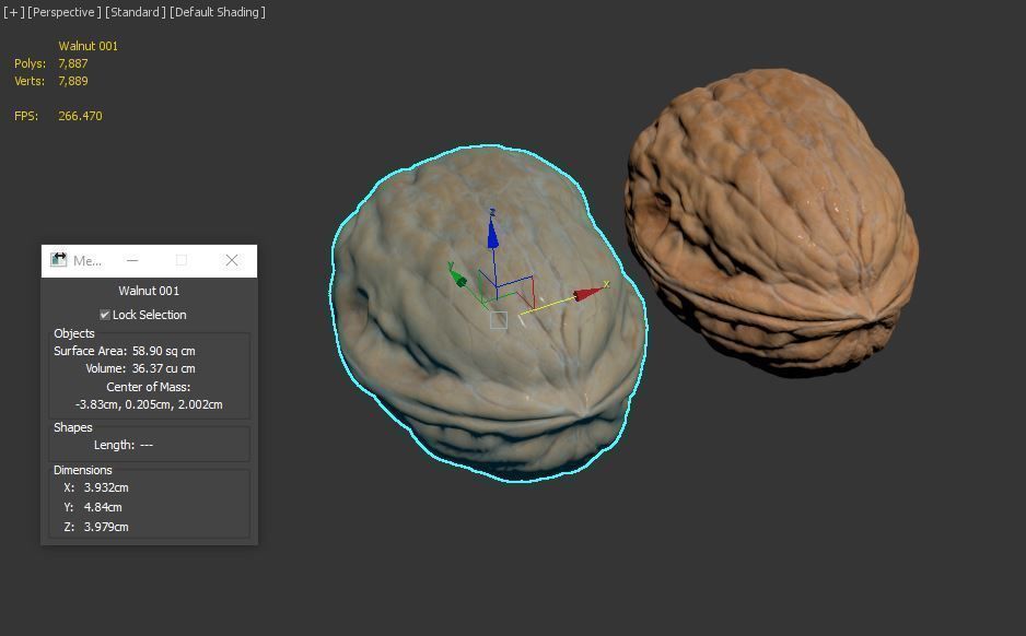 Walnut 001 3D model | CGTrader