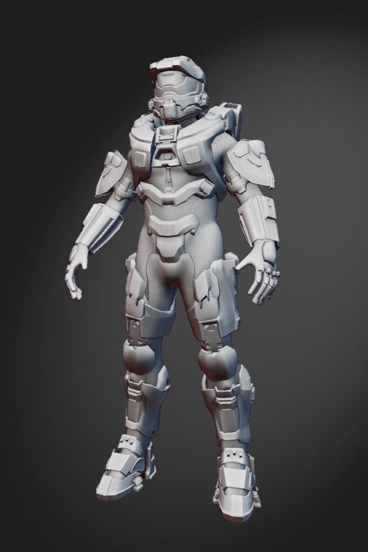 Mastercheif Spartan-117 3D model rigged | CGTrader
