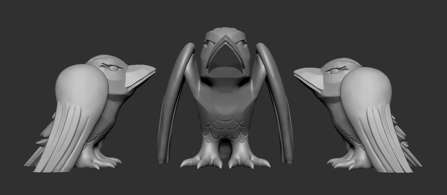 Free Stylized Raven 3D print ready free 3D model 3D printable | CGTrader