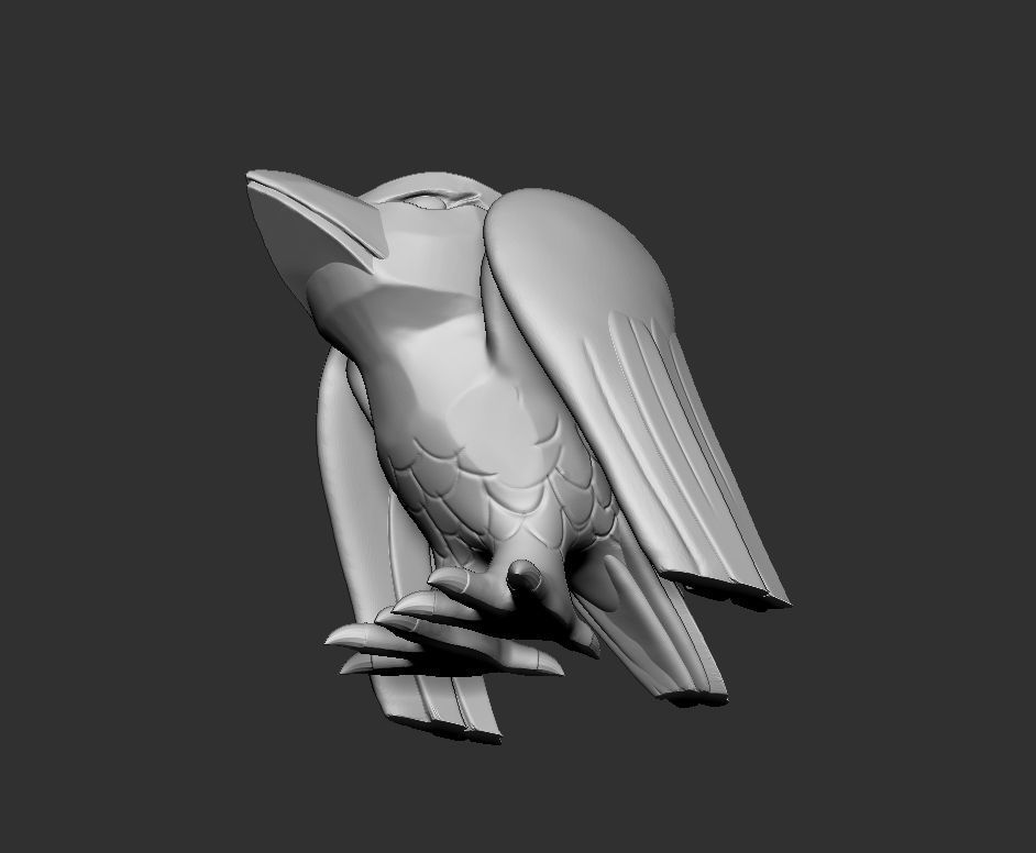 Free Stylized Raven 3D print ready free 3D model 3D printable | CGTrader