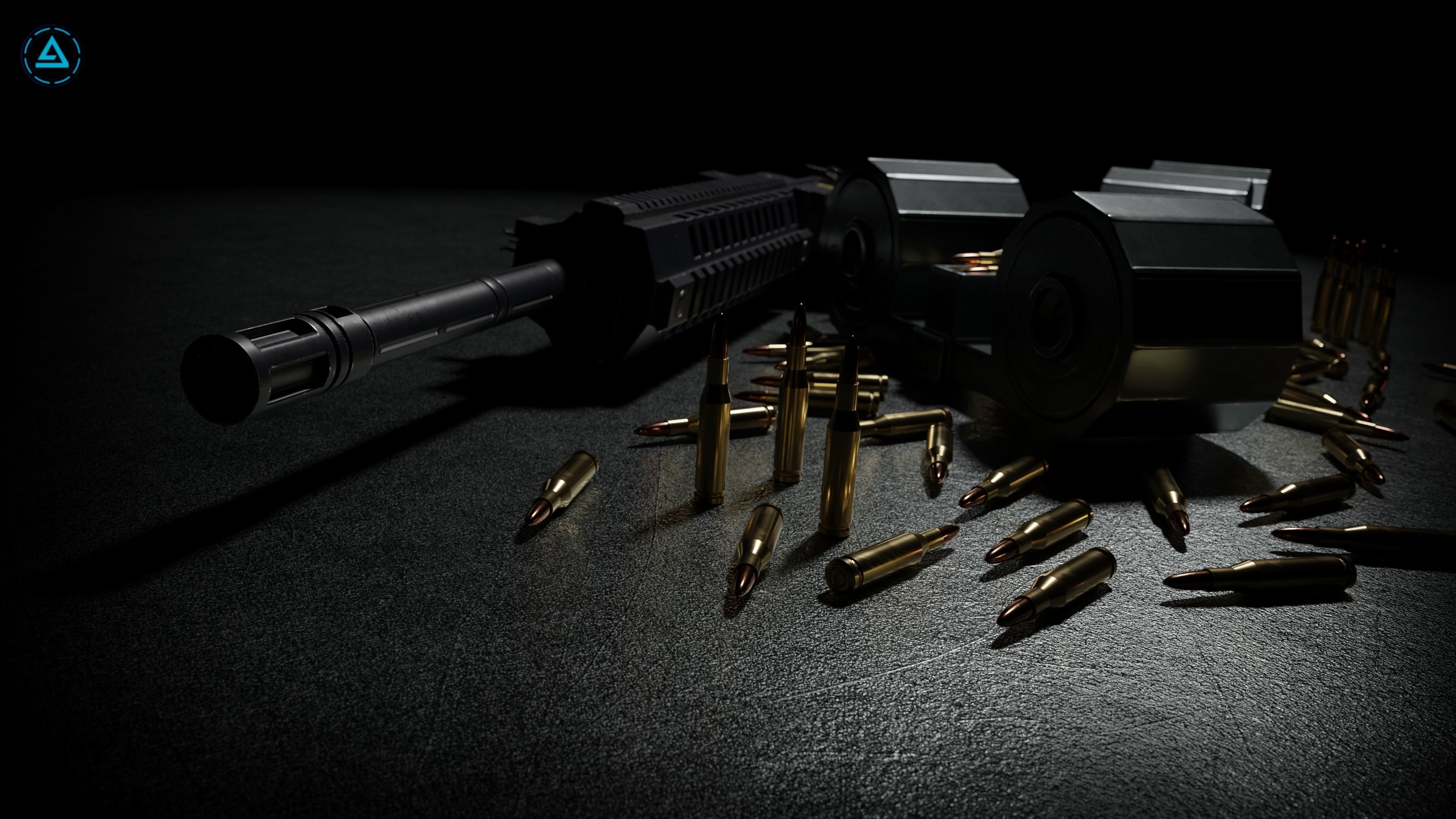 3D model M56 LMG VR / AR / low-poly | CGTrader