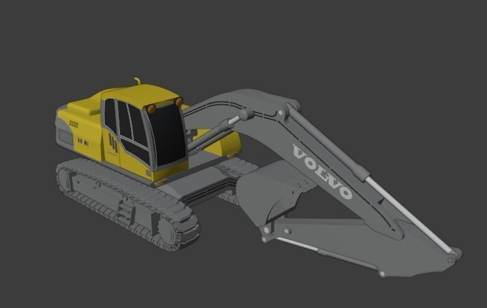 Volvo Excavator 3D model | CGTrader