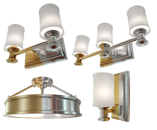 Bowers light set 3D model | CGTrader