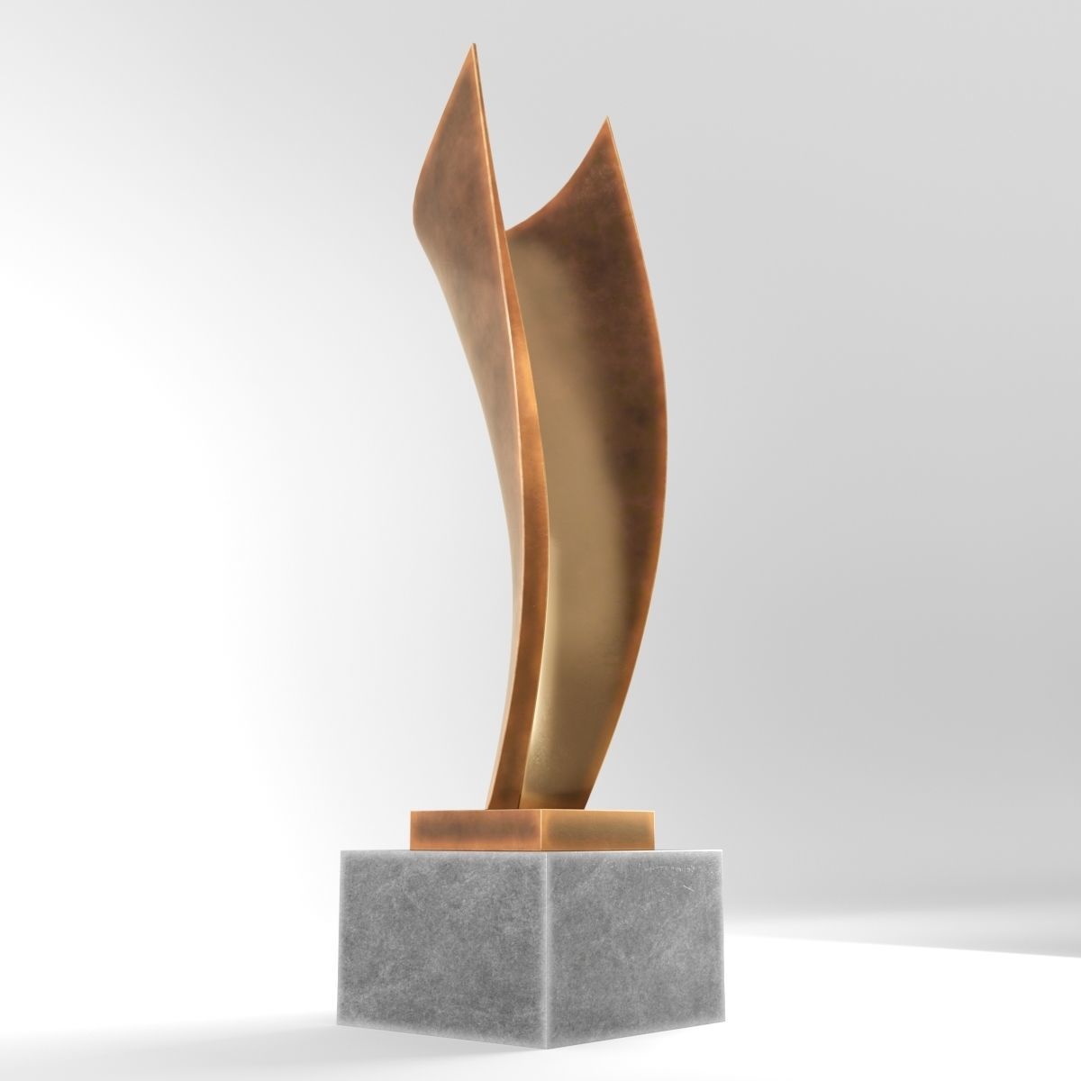 Modern Decorative Abstract Bronze Art Sculpture 18 3D model | CGTrader