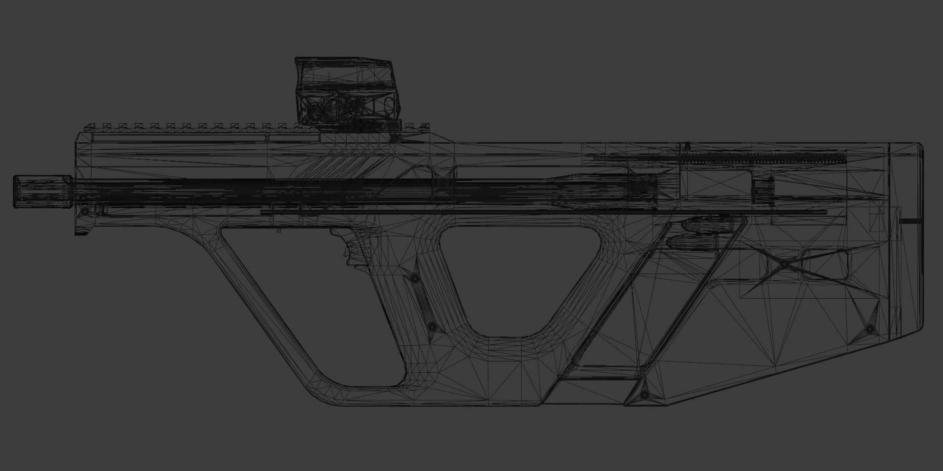 3D model Modern Minimalistic SMG VR / AR / low-poly | CGTrader