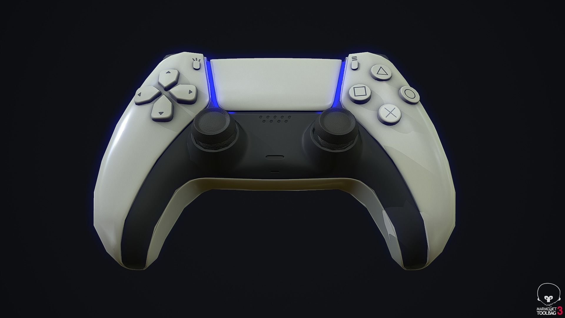 3D model Stylized Dualsense controller VR / AR / low-poly | CGTrader