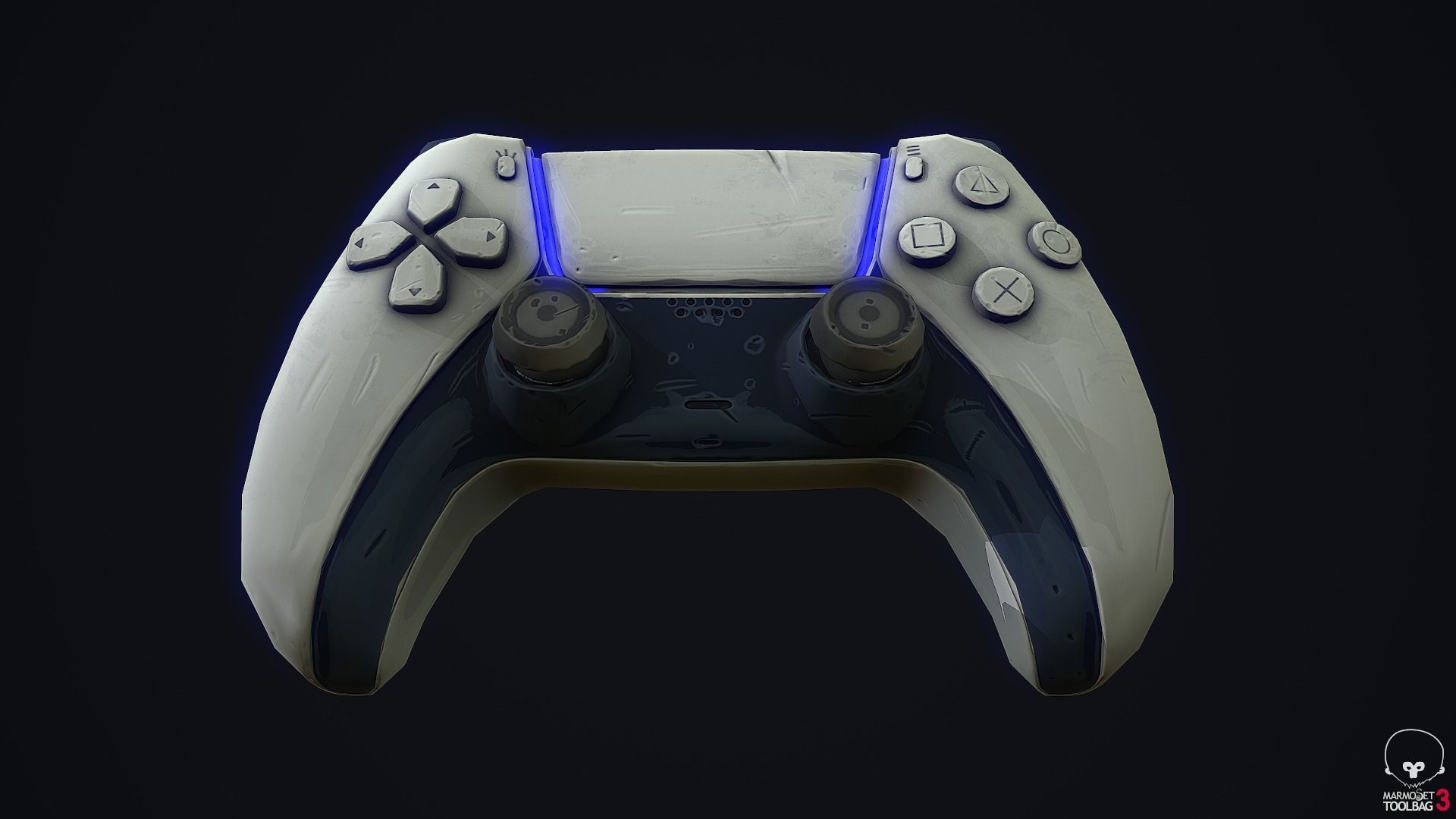 3D model Stylized Dualsense controller VR / AR / low-poly | CGTrader