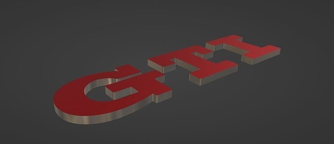 Volkswagen GTI Logo 3D model | CGTrader