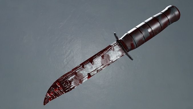 3D model Bloody Zombie Knife VR / AR / low-poly | CGTrader