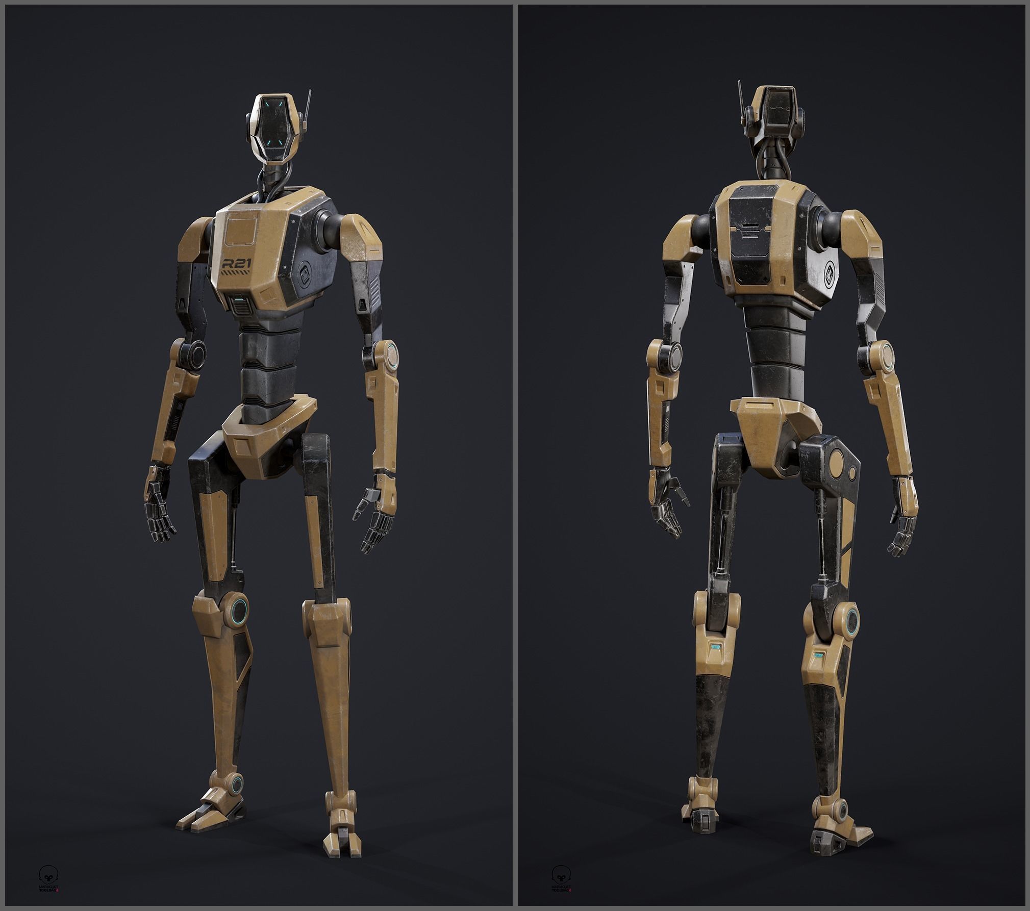 3D model Robot scout R21 VR / AR / low-poly | CGTrader