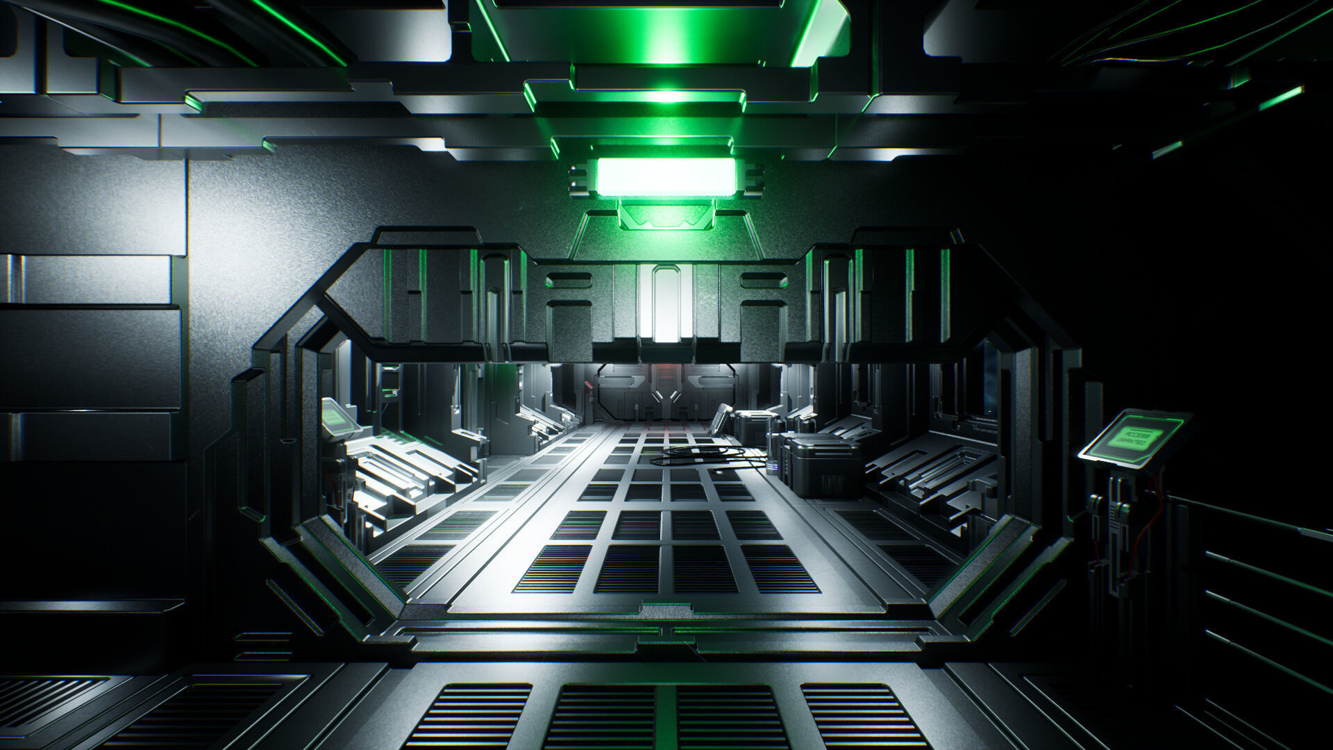 3D model Modular Sci-Fi Interior II VR / AR / low-poly | CGTrader