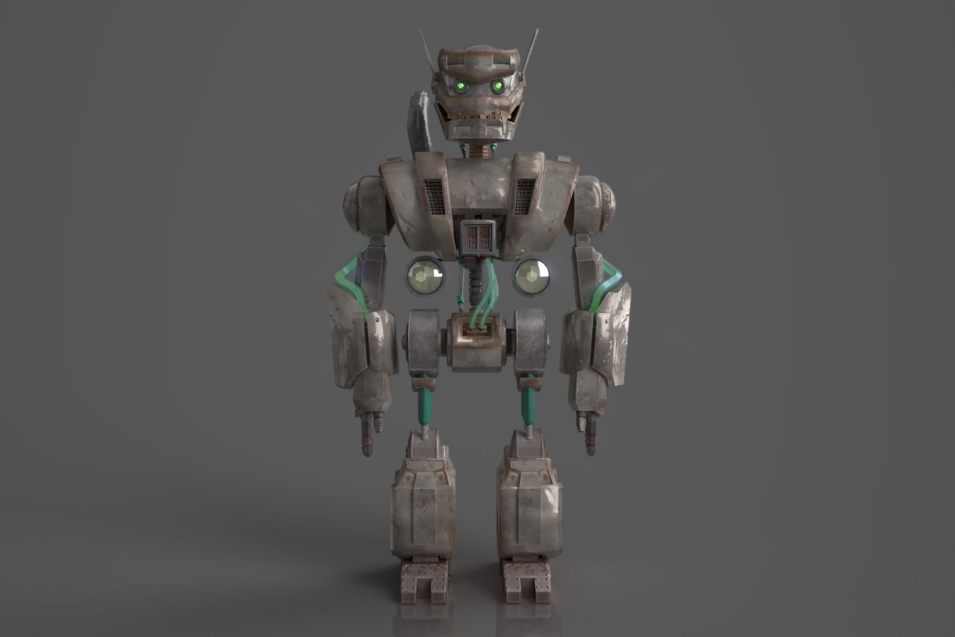 3D model Old Robot VR / AR / low-poly | CGTrader