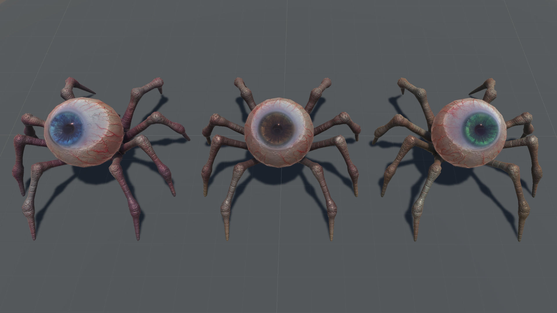 3D model SpideEye spider with eye VR / AR / low-poly rigged animated ...