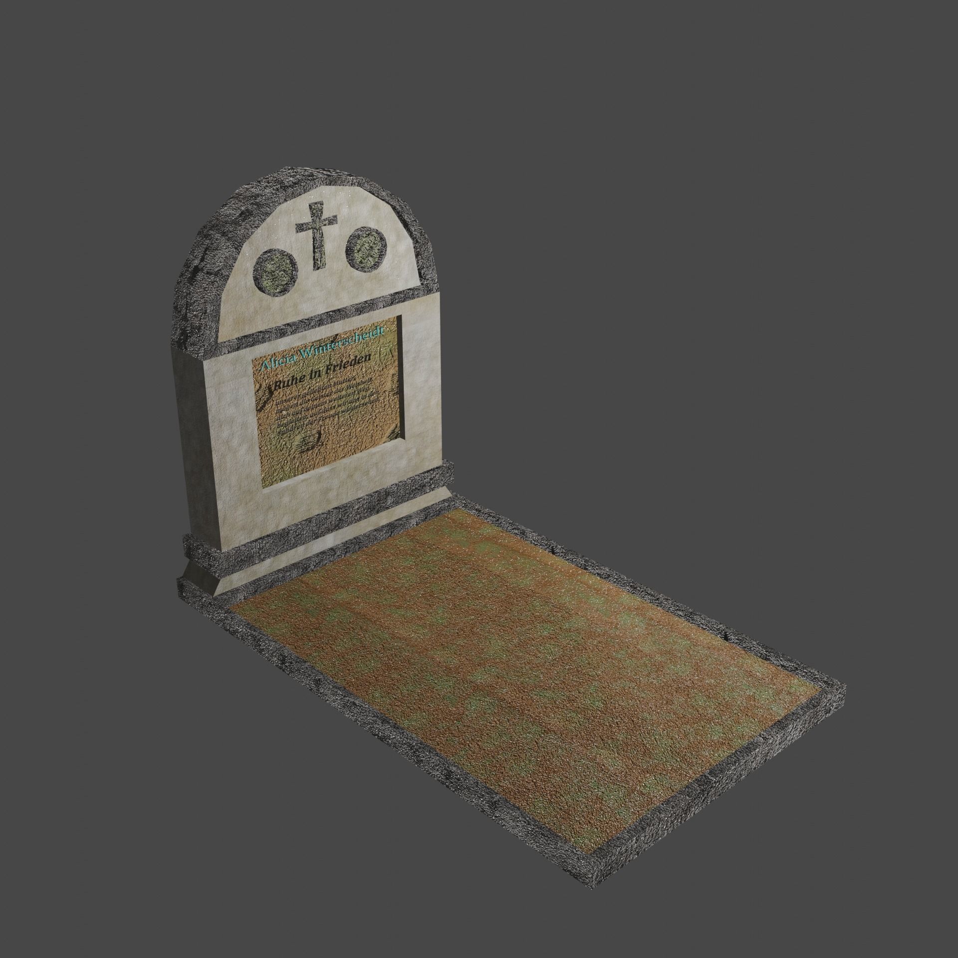 Grave 01 free VR / AR / low-poly 3D model | CGTrader