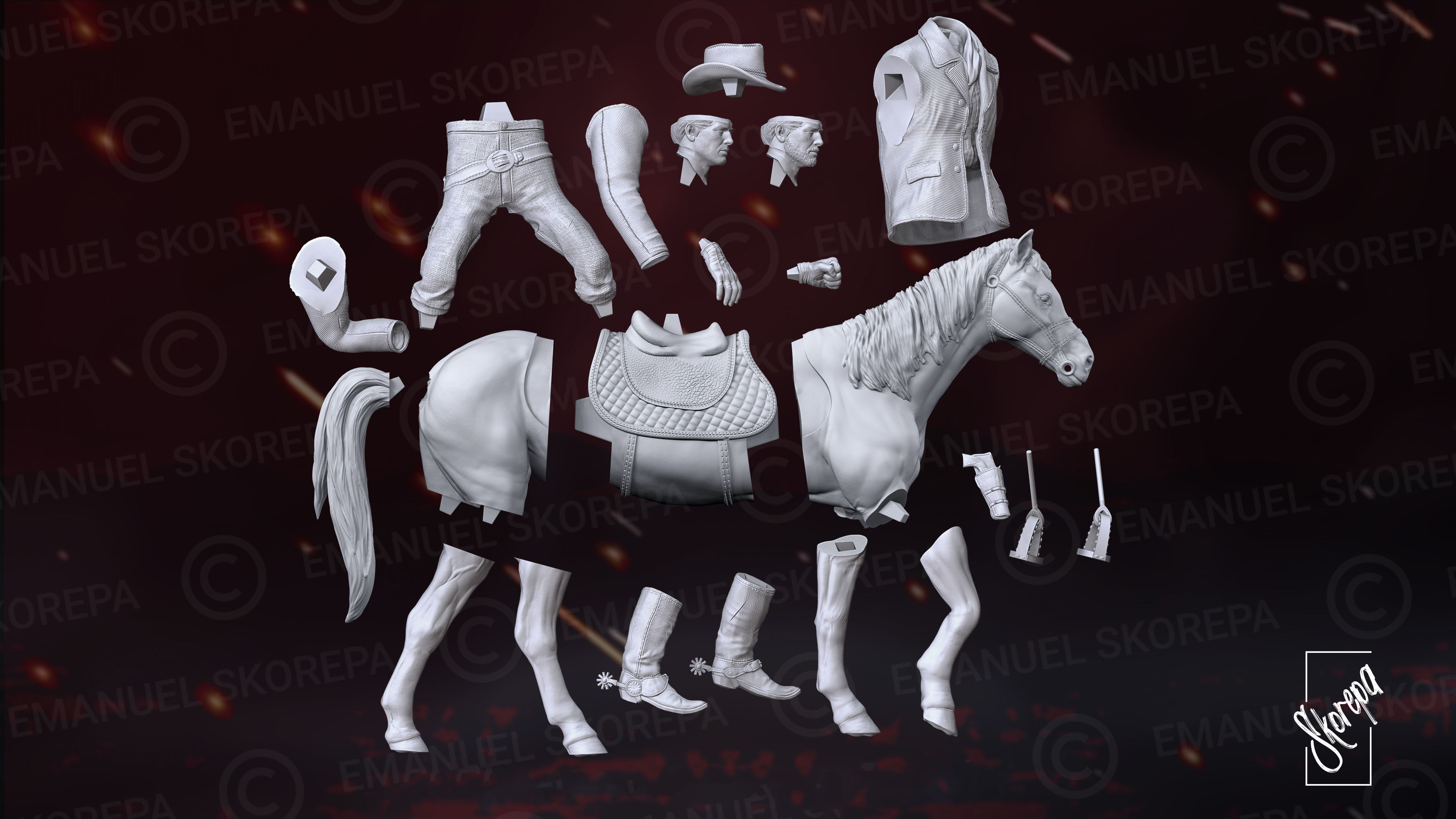 ARTHUR MORGAN 3D model 3D printable | CGTrader