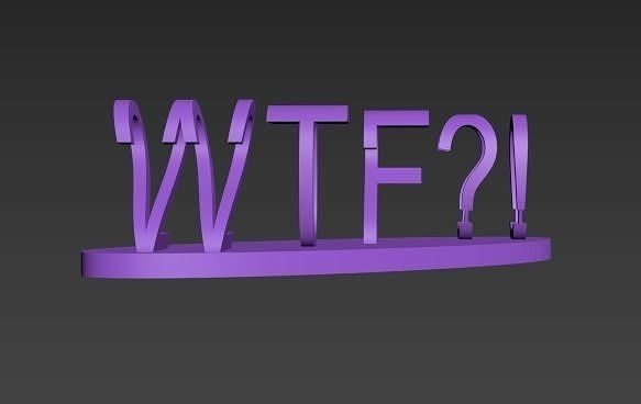 2020 - WTF printable figure 3D model 3D printable | CGTrader
