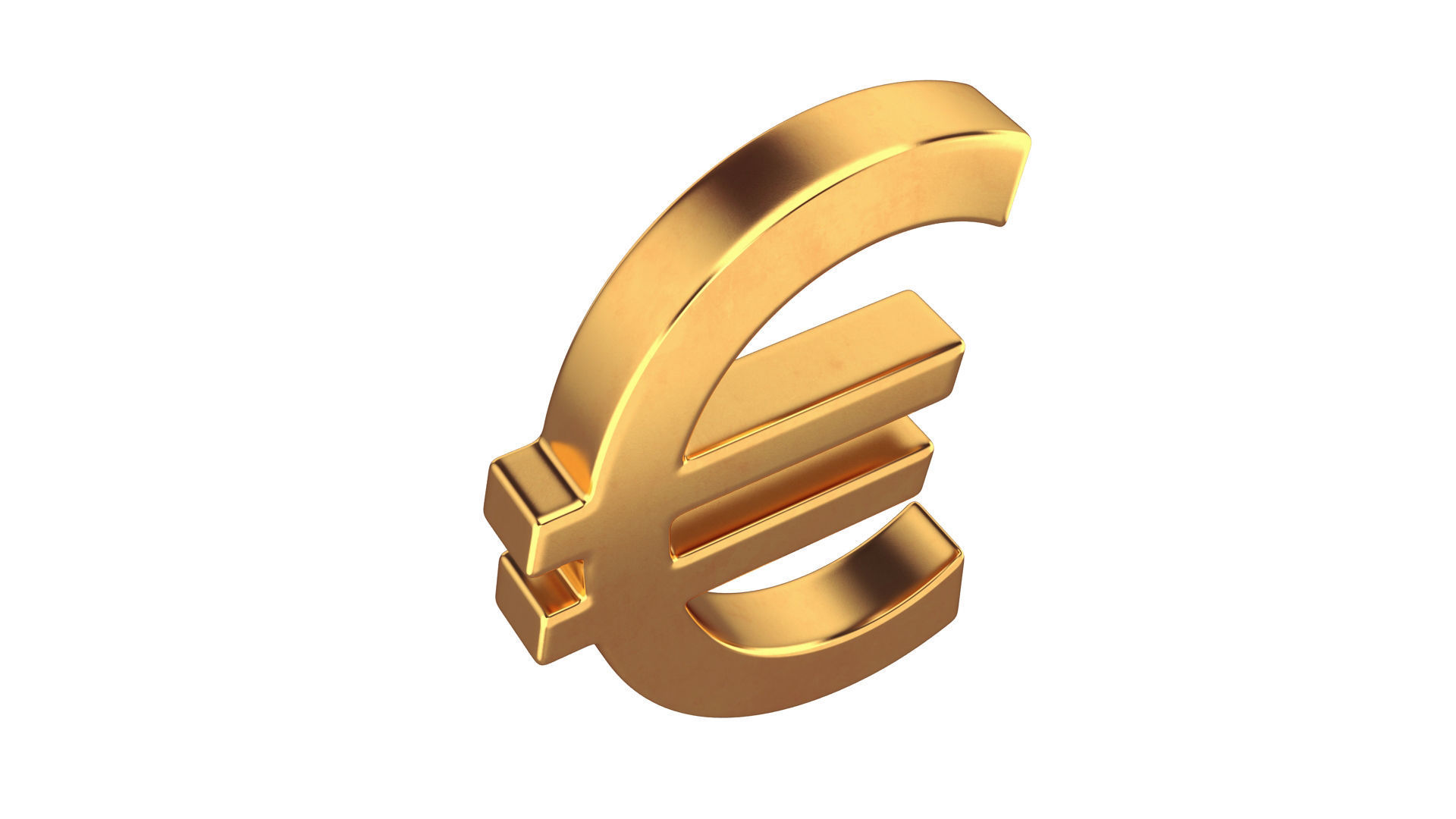Euro symbol 3D model | CGTrader