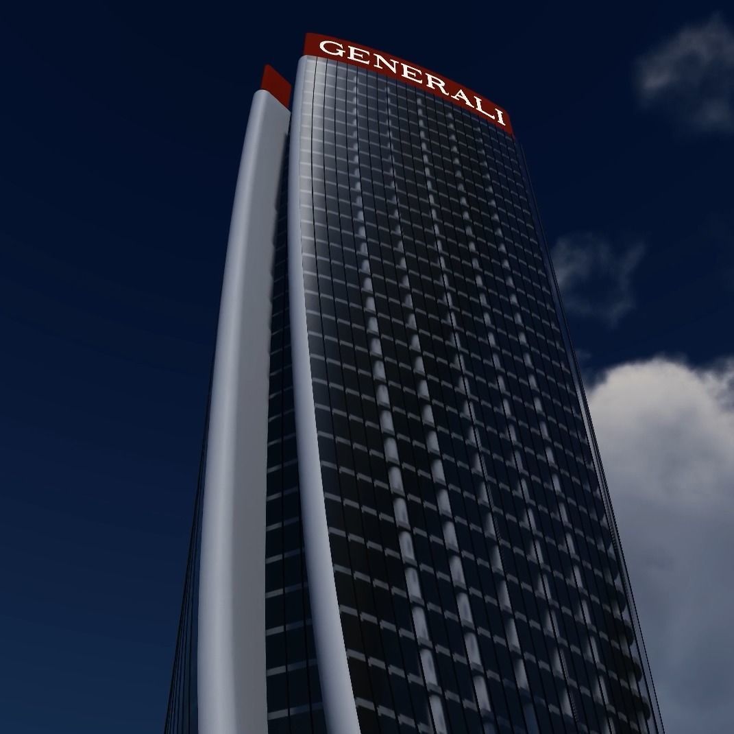 Torre Generali City Life Milano By Zaha Hadid 3D model | CGTrader