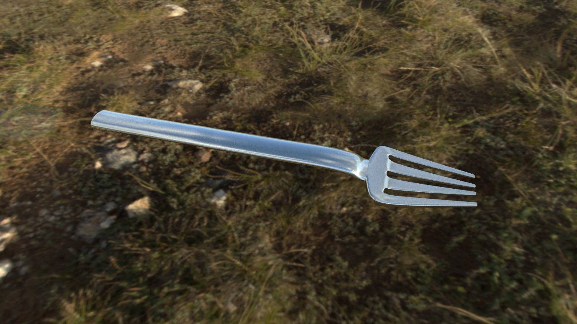 3D model Fork Silverware Utensil VR / AR / low-poly | CGTrader