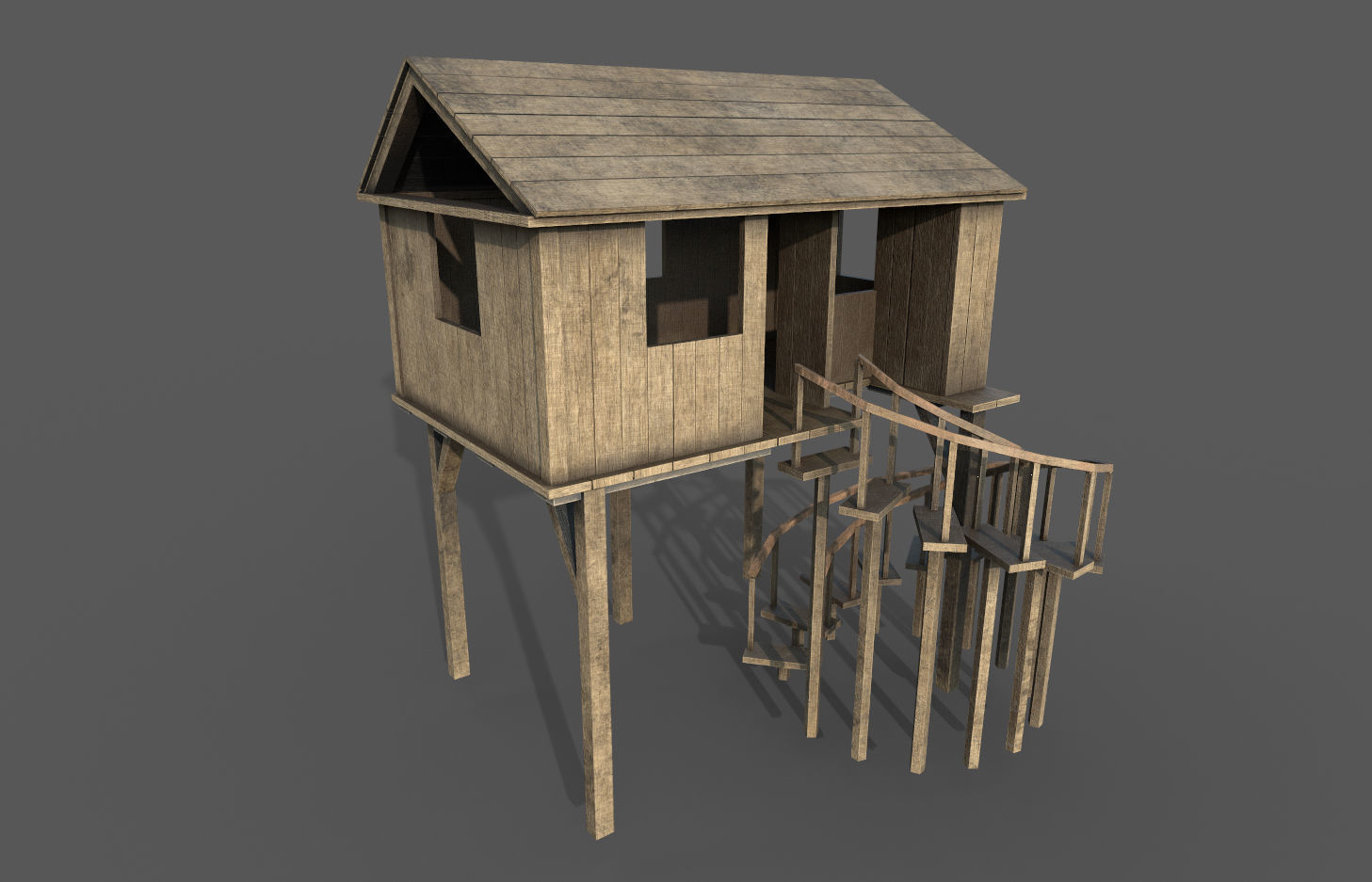 3D model Treehouse VR / AR / low-poly | CGTrader
