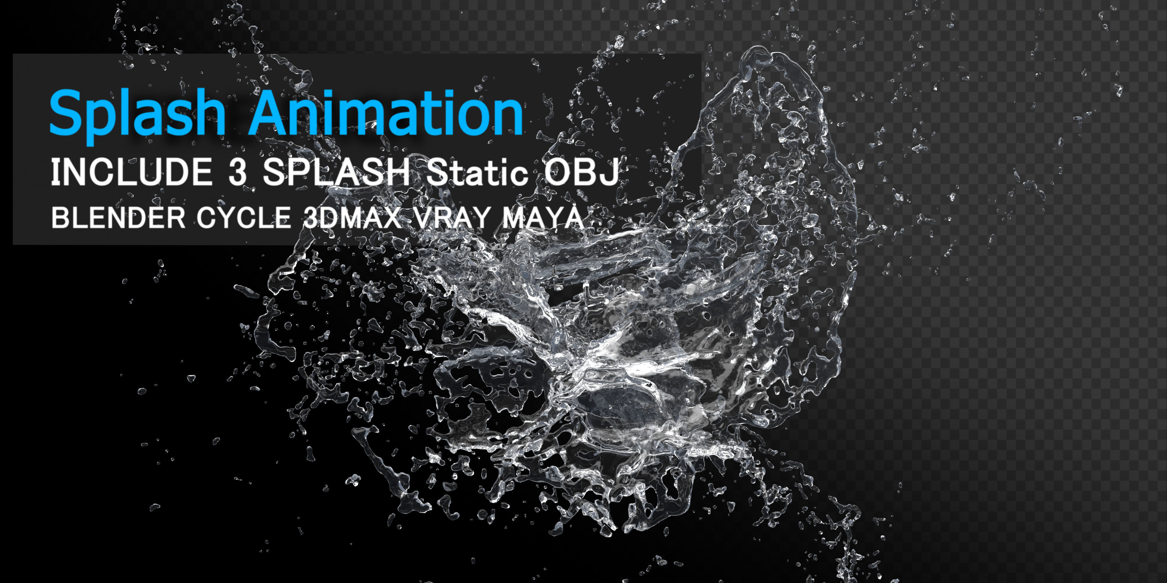 Water Splash Animation 3D model animated | CGTrader