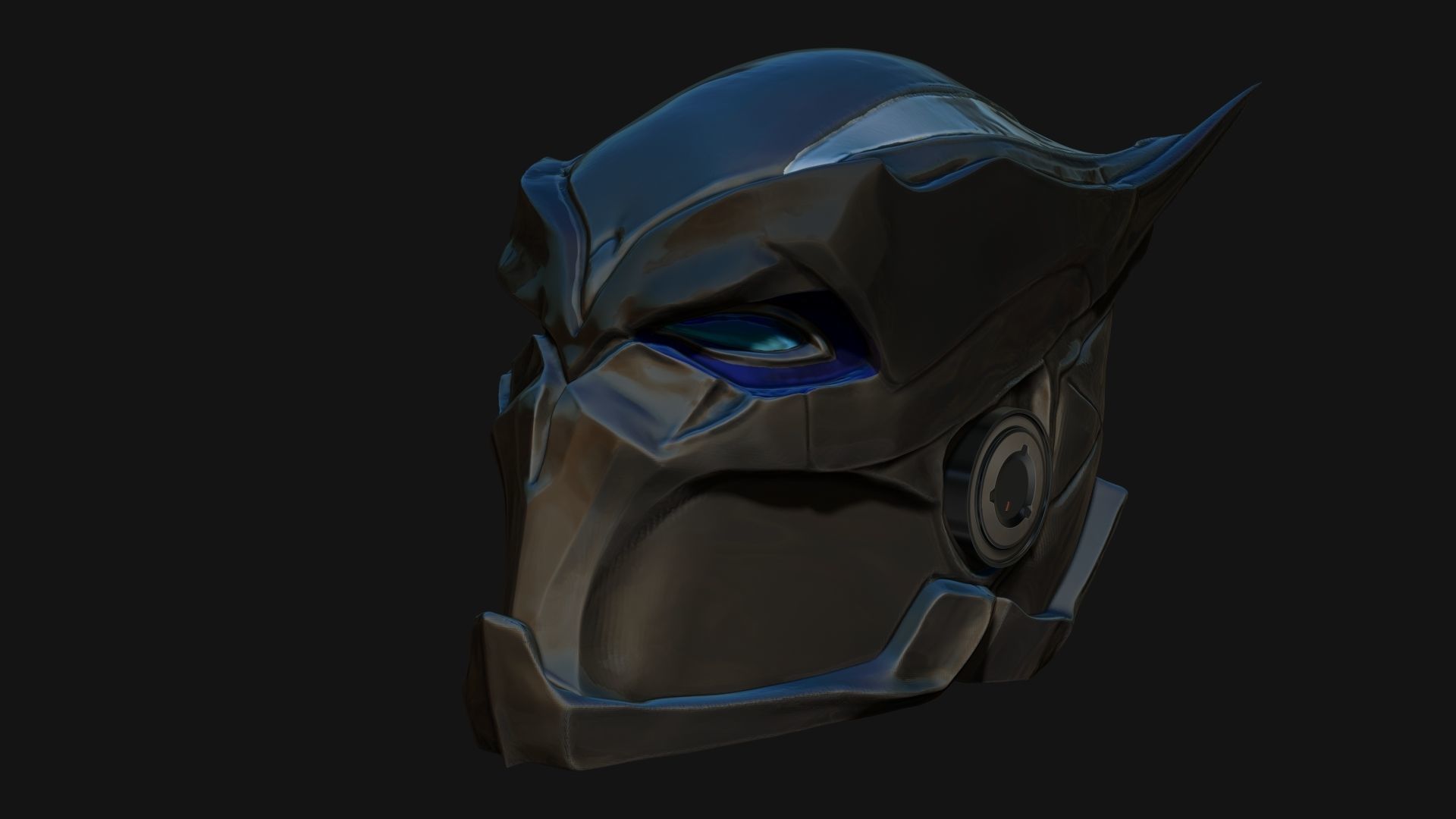 Aggressive Superhero Helmet Sculpt Project 3D model | CGTrader
