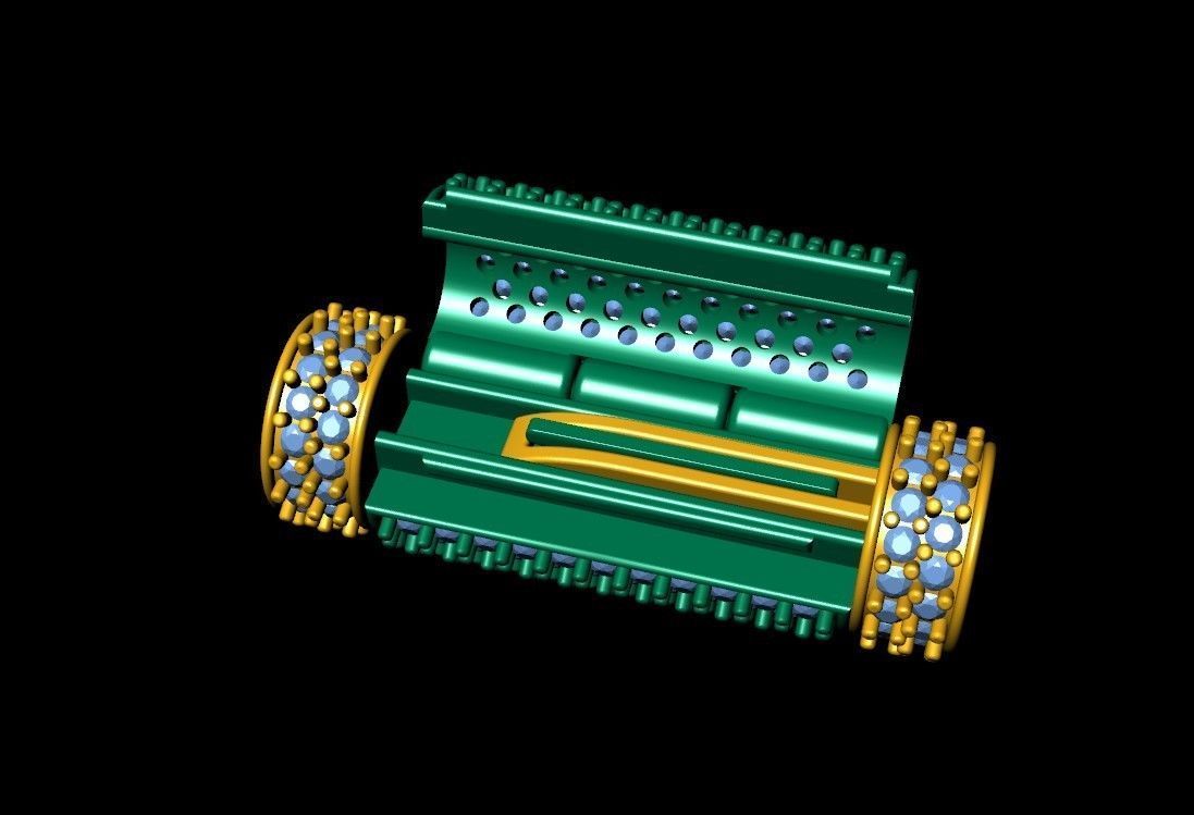 6 mm Round Flip Diamond Lock Box for Chain and Necklace 3D model 3D ...