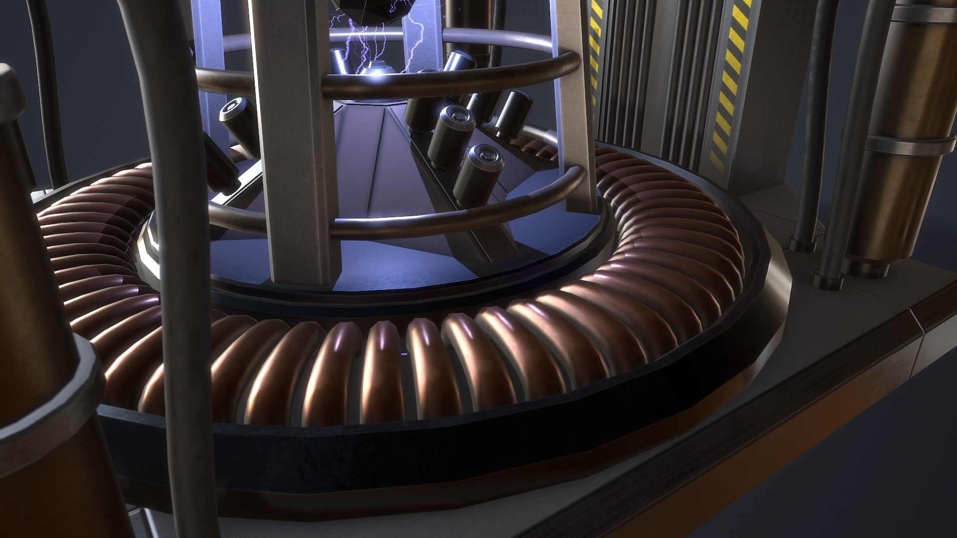 3D model Sci-Fi Reactor Core VR / AR / low-poly animated | CGTrader