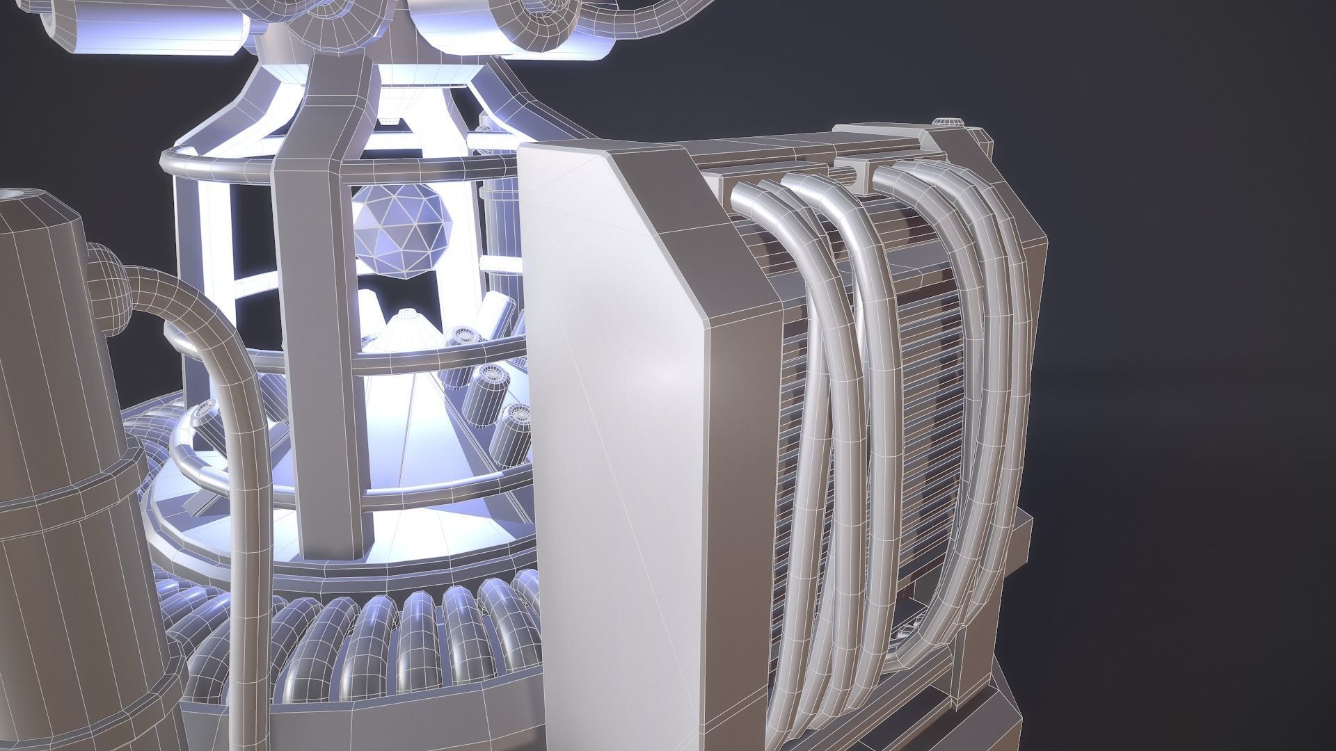 3D model Sci-Fi Reactor Core VR / AR / low-poly animated | CGTrader