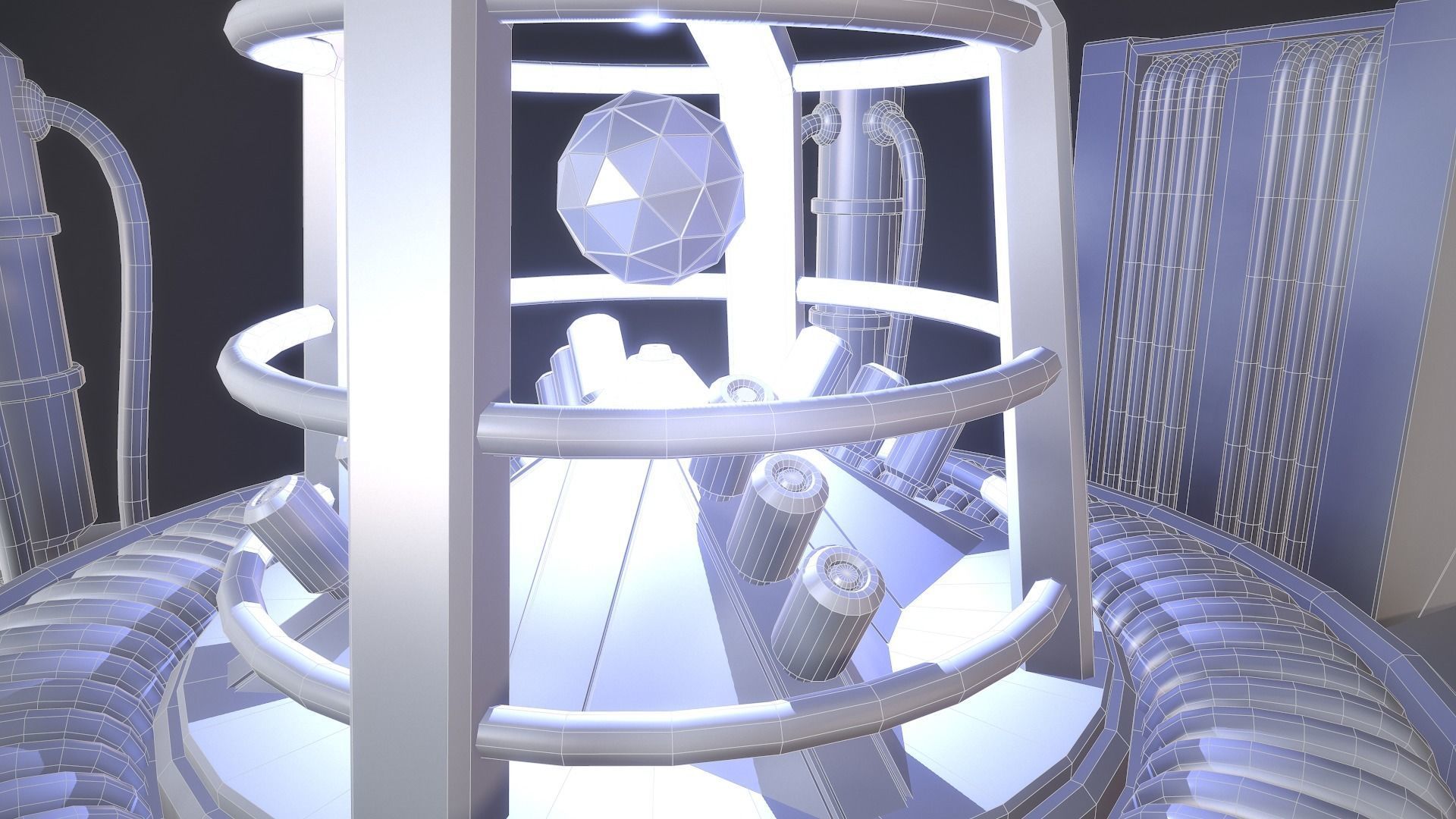 3D model Sci-Fi Reactor Core VR / AR / low-poly animated | CGTrader