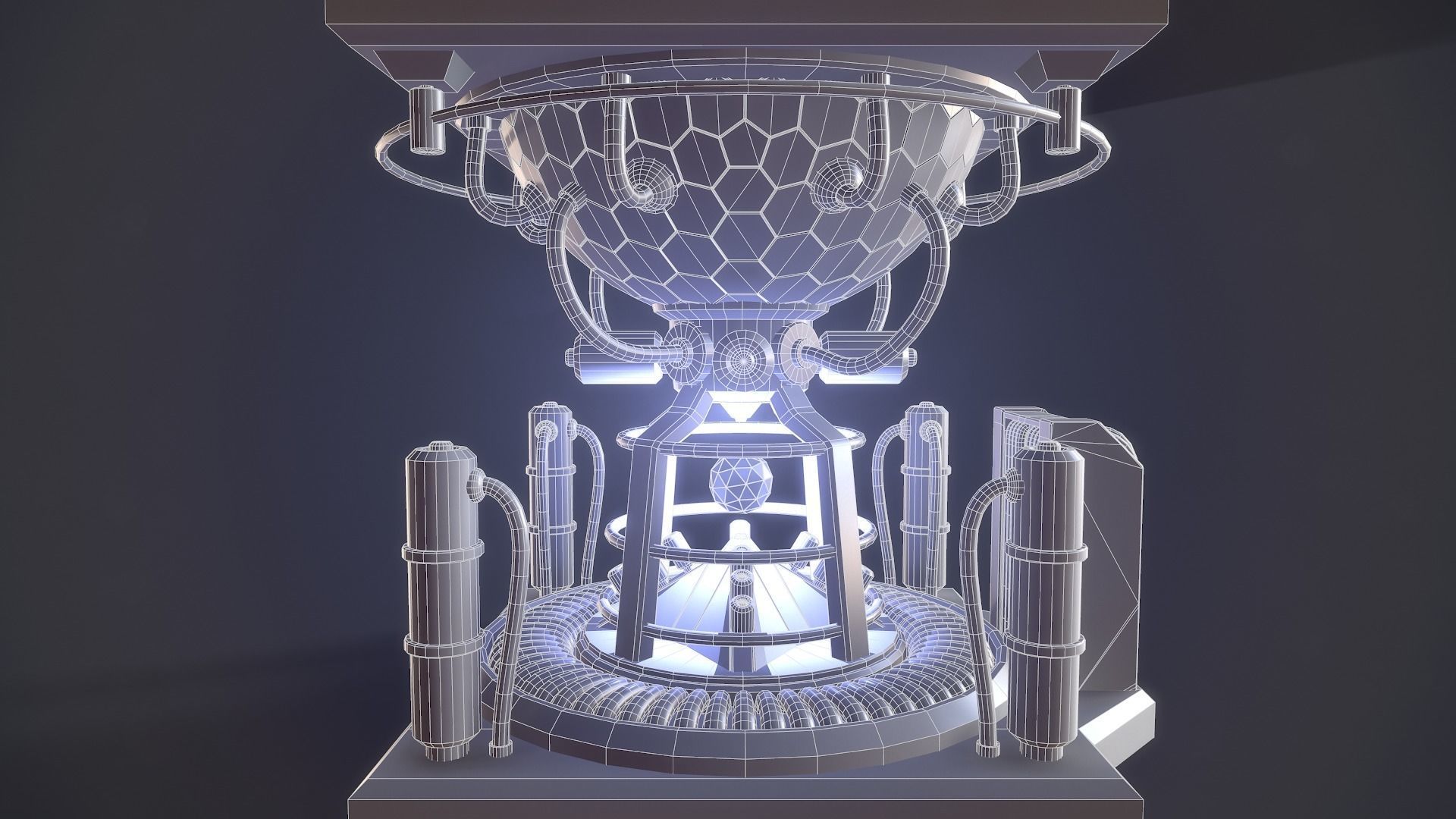 3D model Sci-Fi Reactor Core VR / AR / low-poly animated | CGTrader