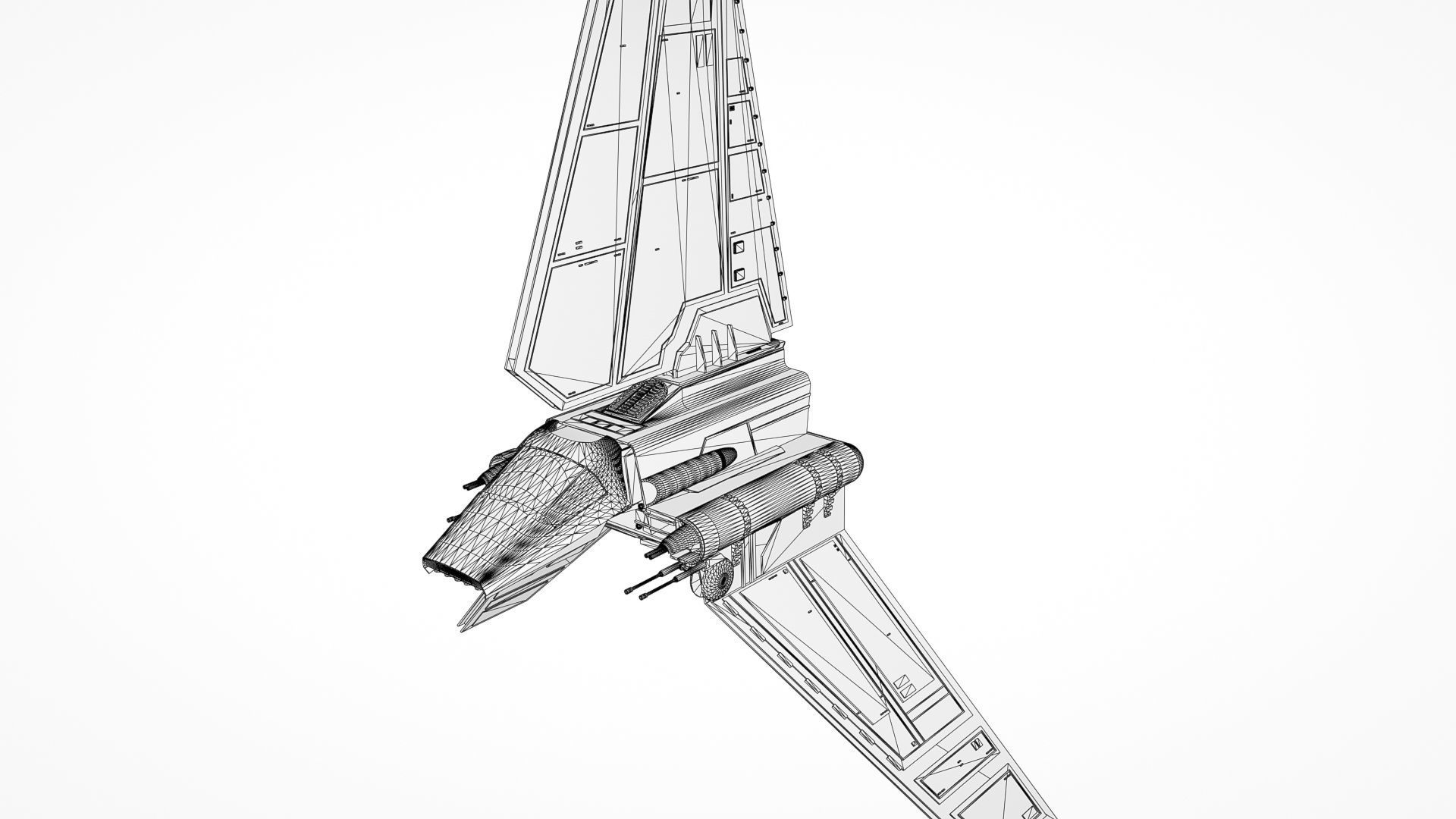 Imperial Shuttle 3D model | CGTrader