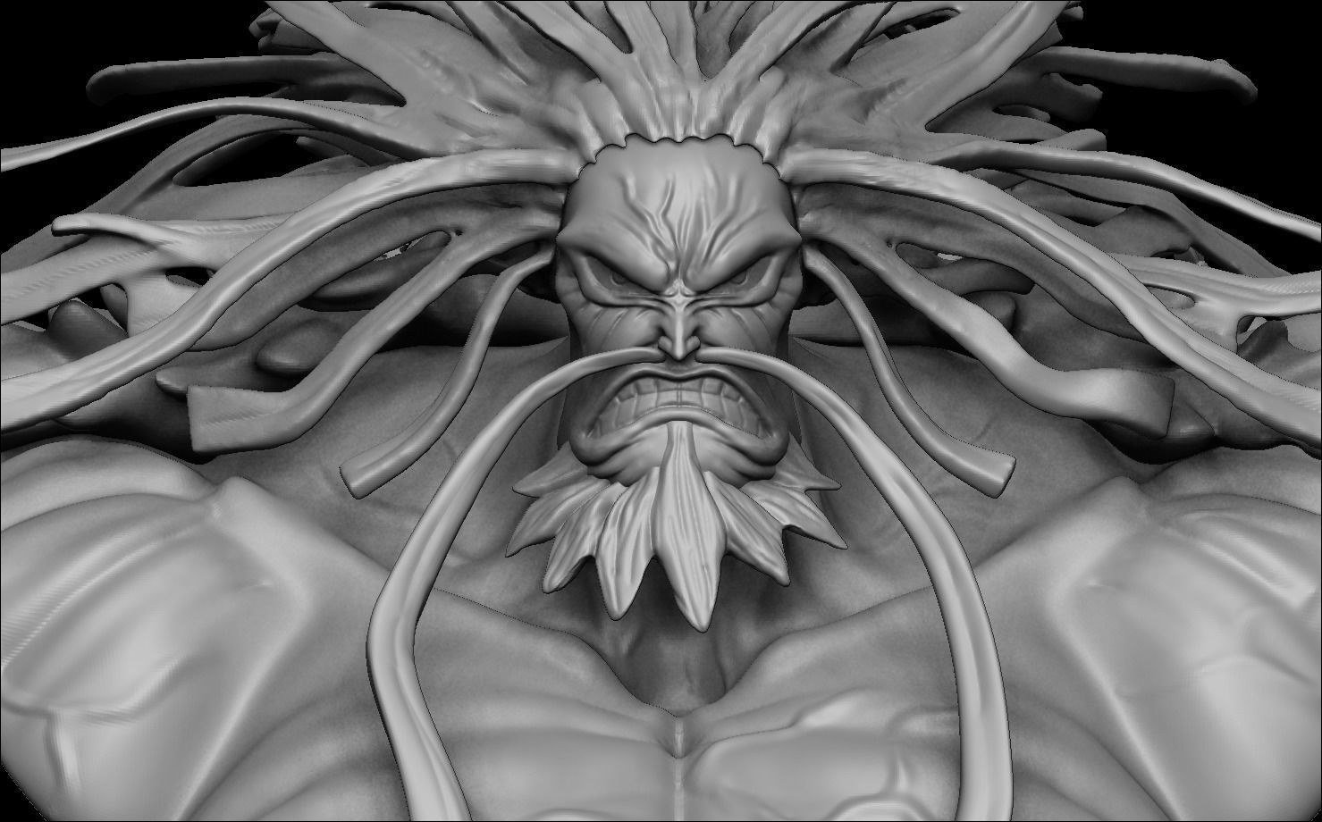 Kaido Bust One piece 3D model 3D printable | CGTrader