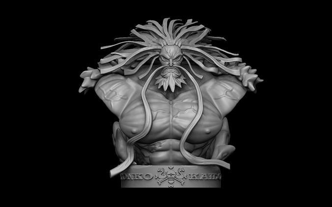 Kaido Bust One piece 3D model 3D printable | CGTrader