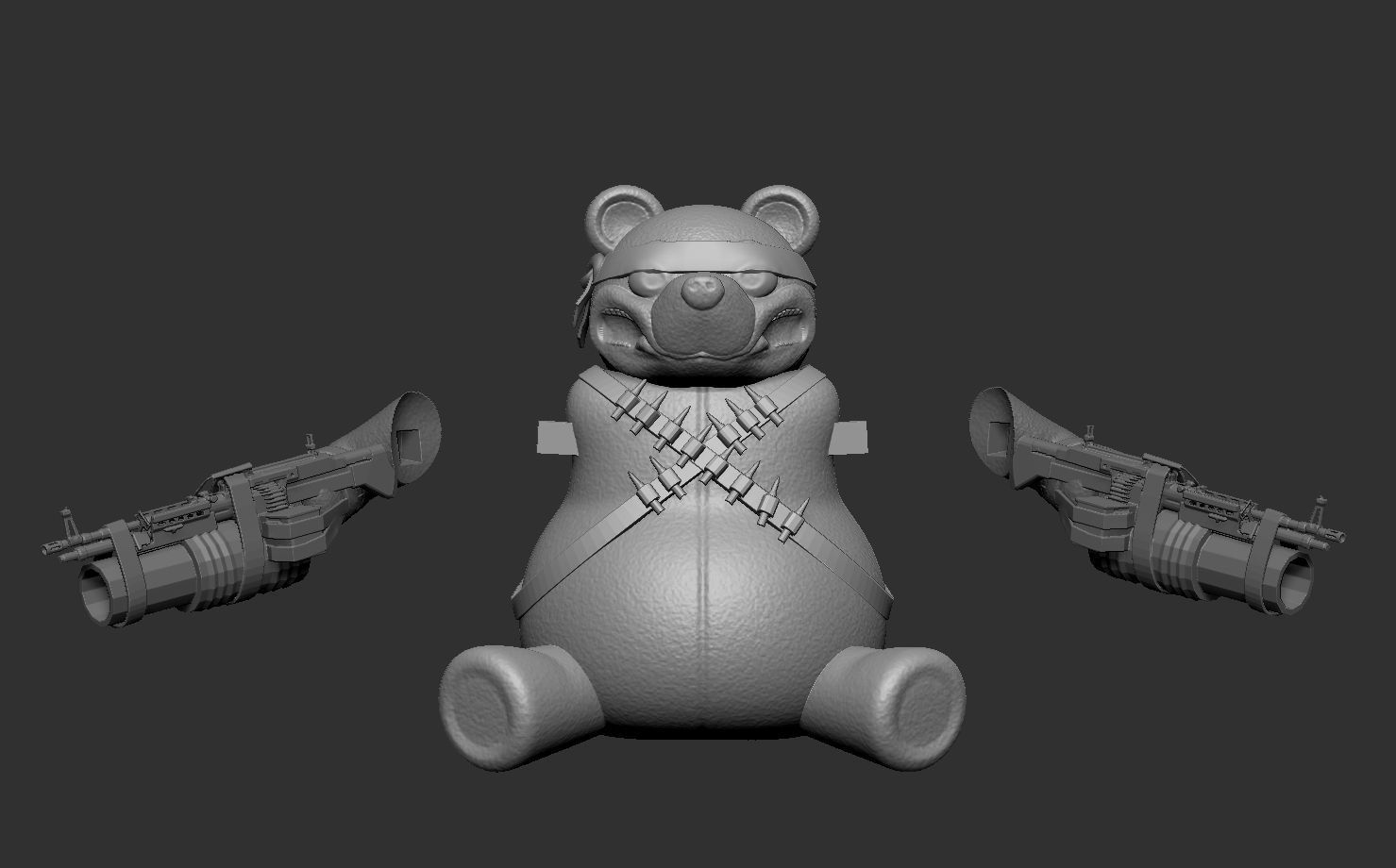 Freedom Bear from Deadrising sculpt 3D model 3D printable | CGTrader