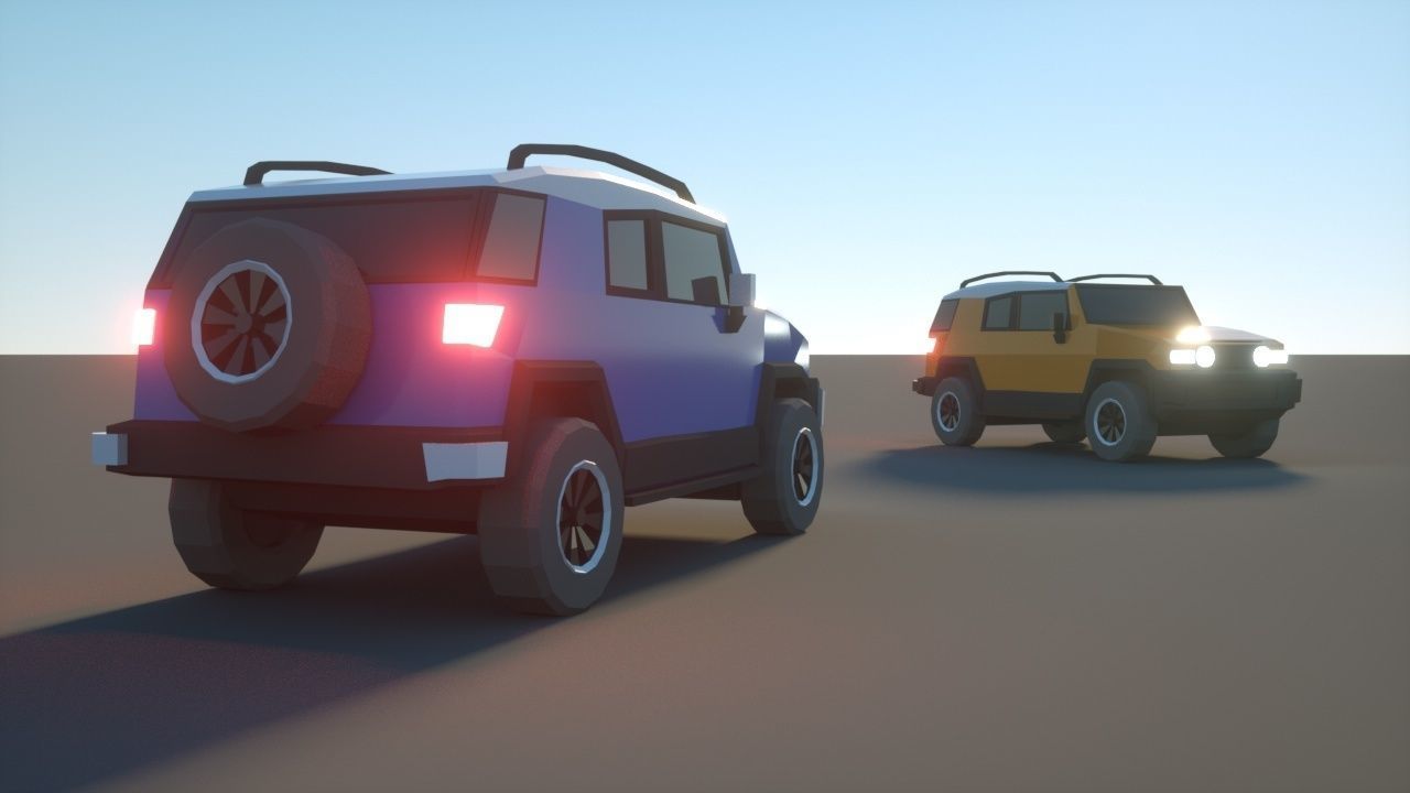 3D model Low-poly SUV VR / AR / low-poly | CGTrader