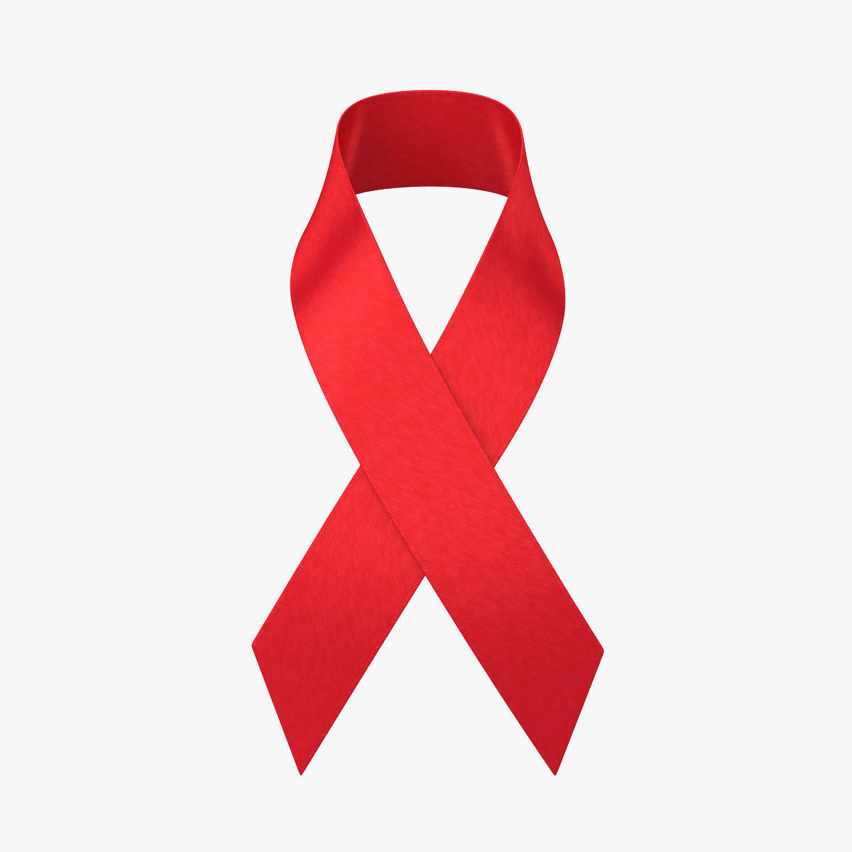 Red ribbon 3D model | CGTrader