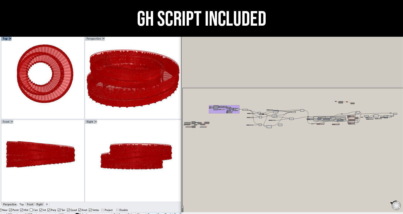 Denmark Pavilion with GH Script by BIG Architect 3D model | CGTrader