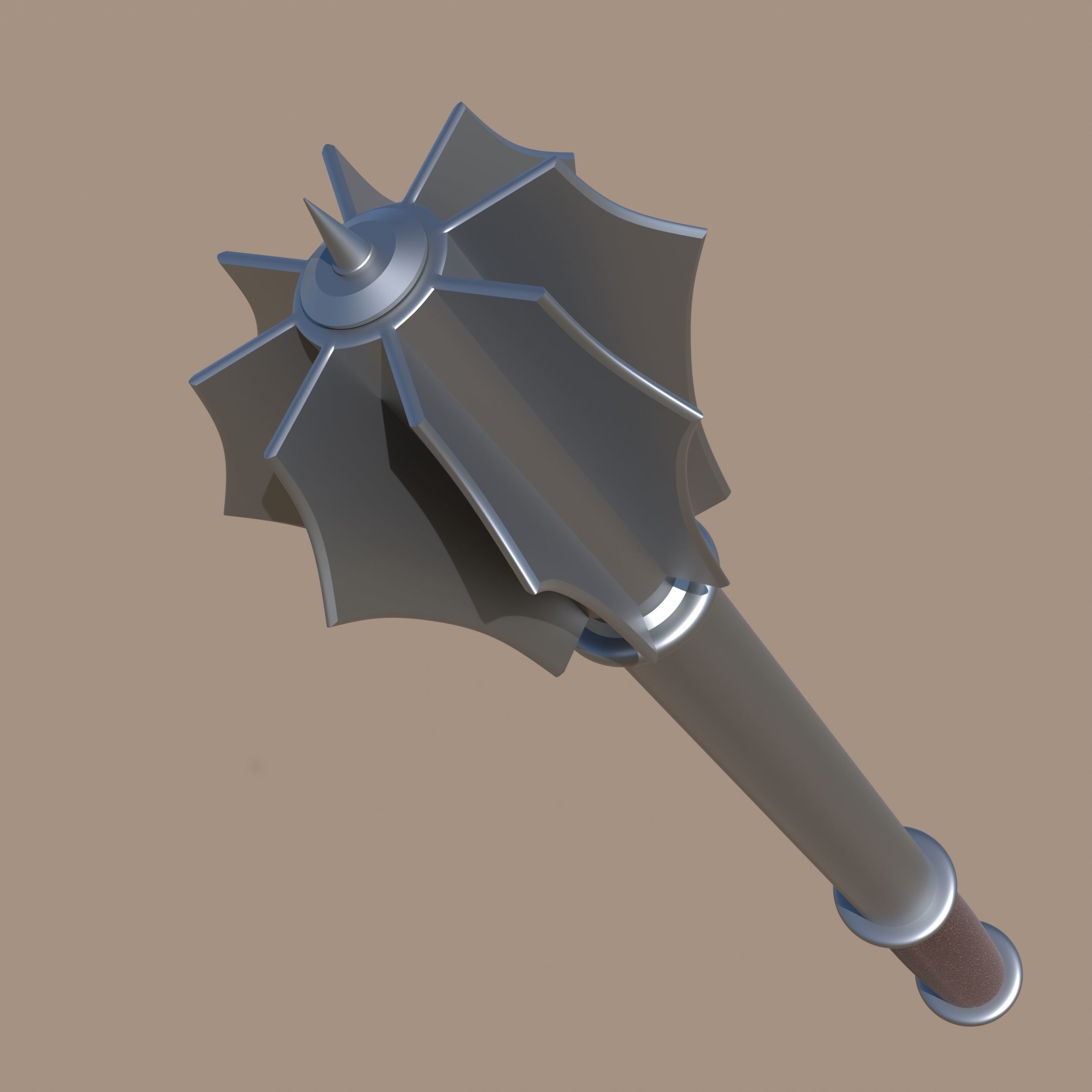 Steel Club Mace - Blunt Weapon free VR / AR / low-poly 3D model | CGTrader
