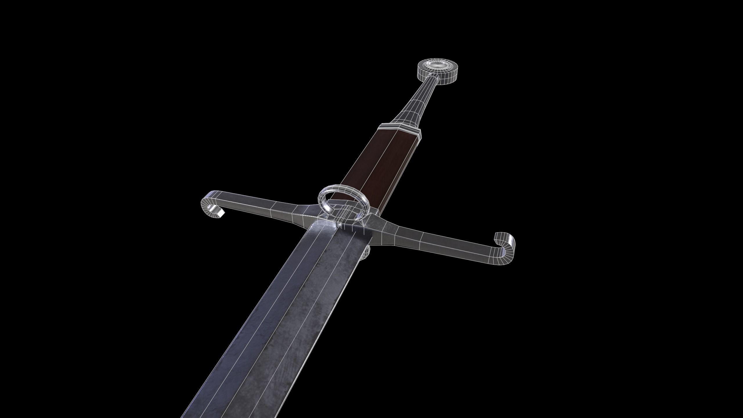 3D model French Longsword VR / AR / low-poly | CGTrader