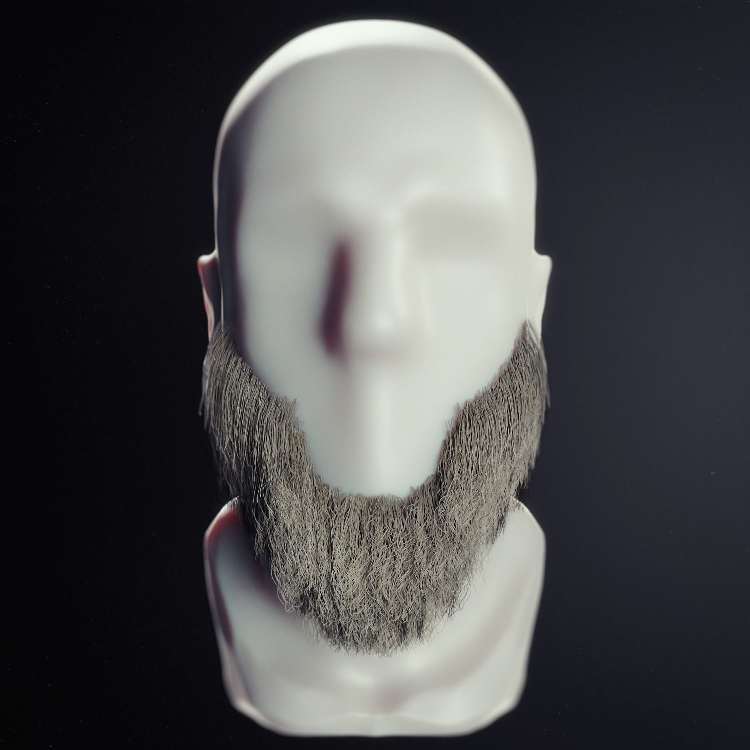 3D model Beard Blender Low Poly 1 VR / AR / low-poly | CGTrader