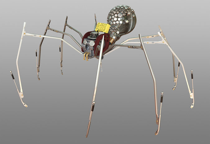 Spider Robot 3D model rigged | CGTrader