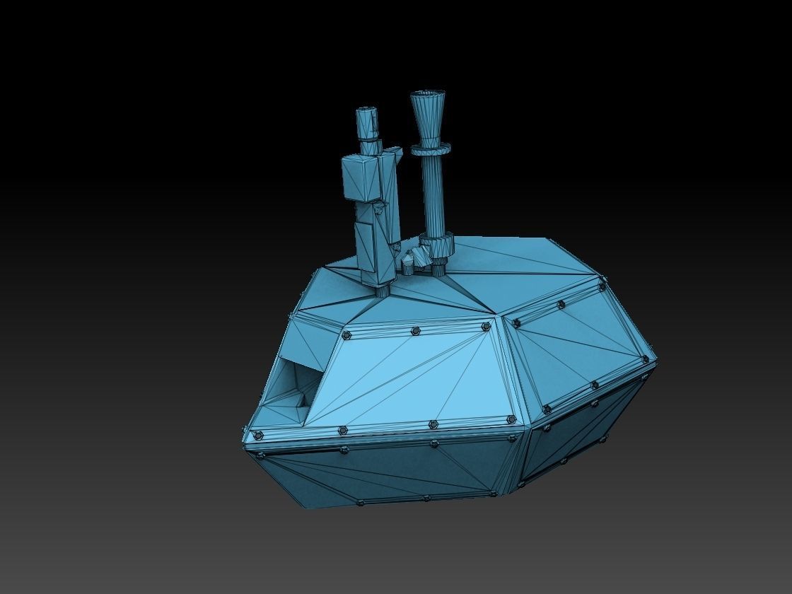 Tank Box Gun Turret 3D model 3D printable | CGTrader