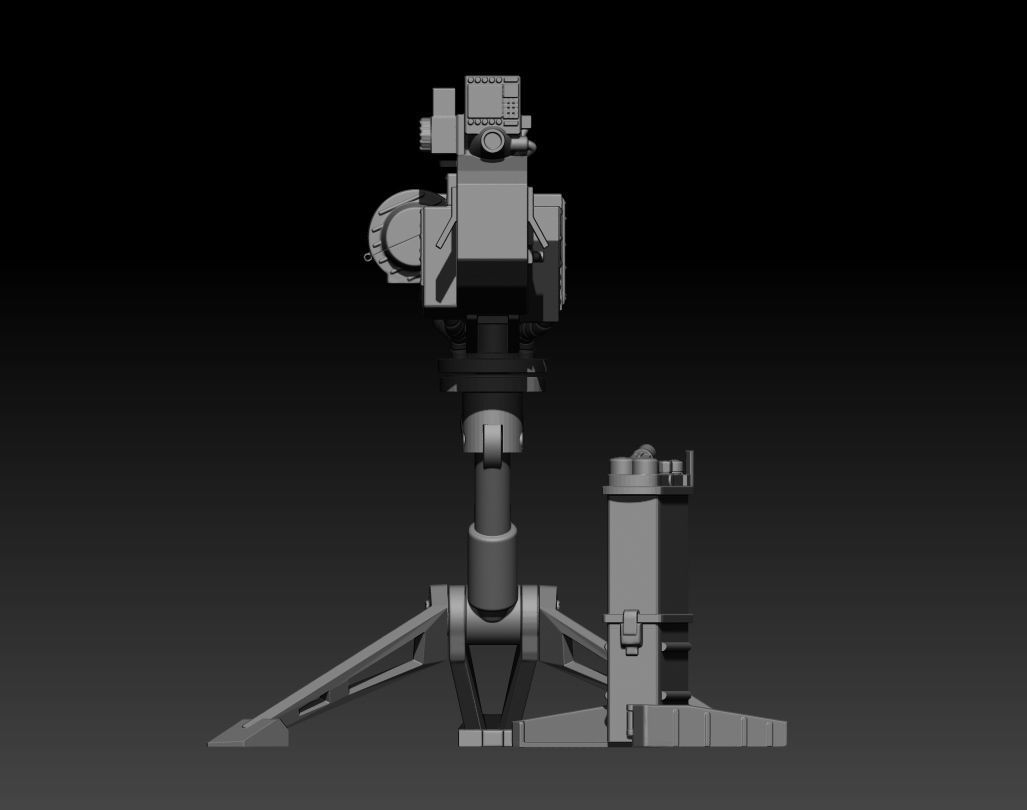 ua 571-c sentry gun 3D model 3D printable | CGTrader