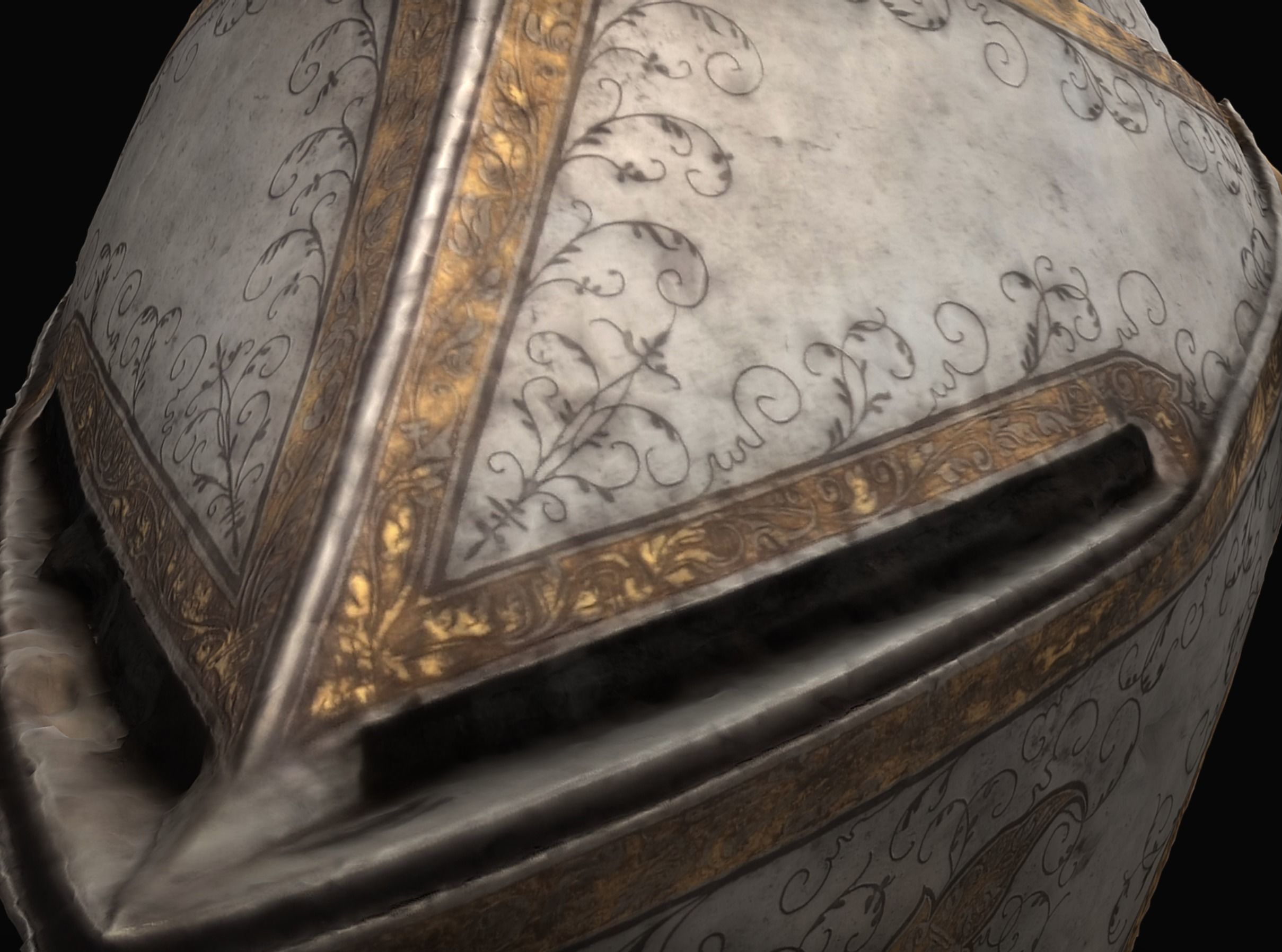 Gold and Silver Knights Helmet Photogrammetry scan 3D model | CGTrader